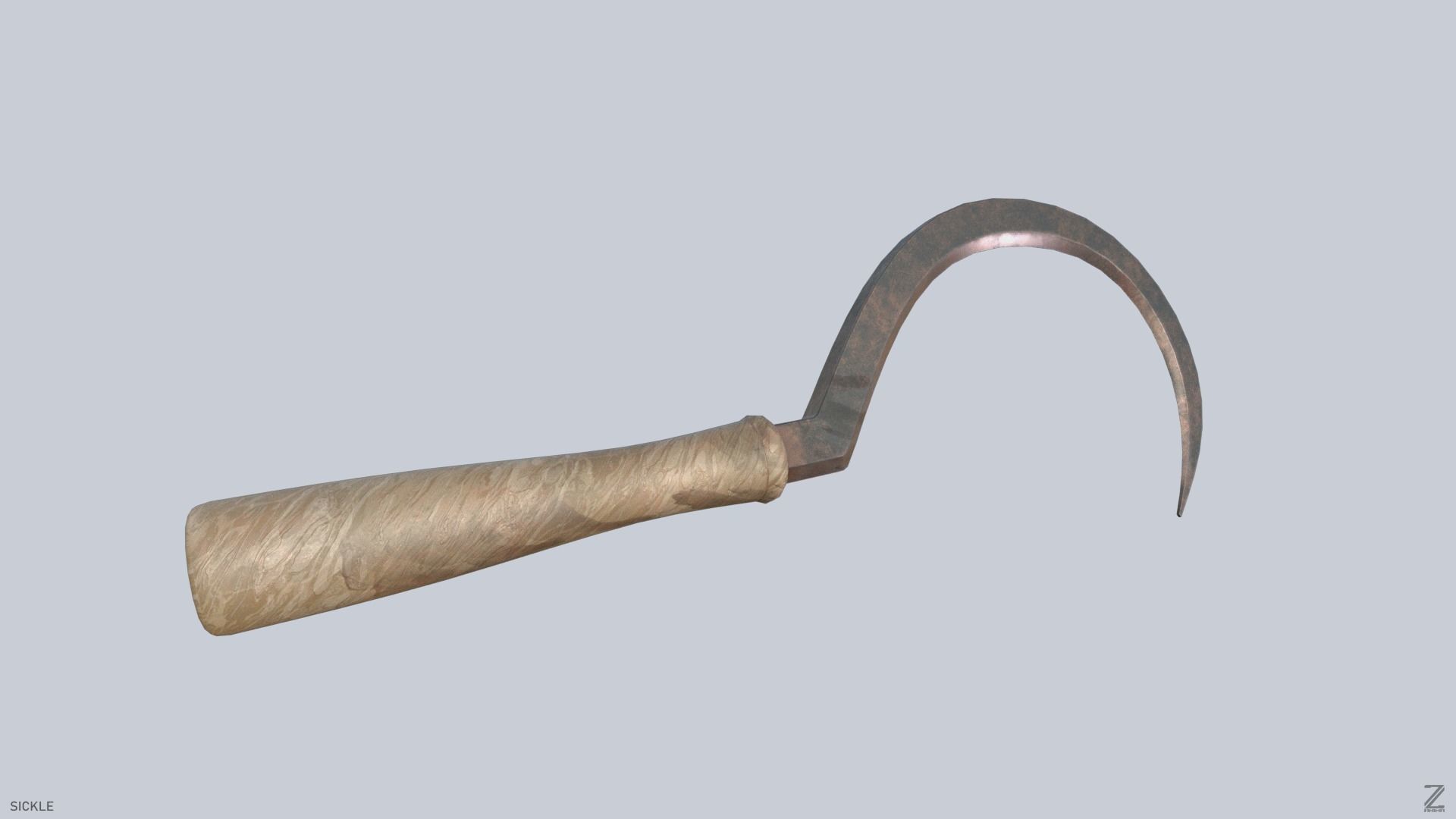 3D model Farm sickle VR / AR / low-poly | CGTrader
