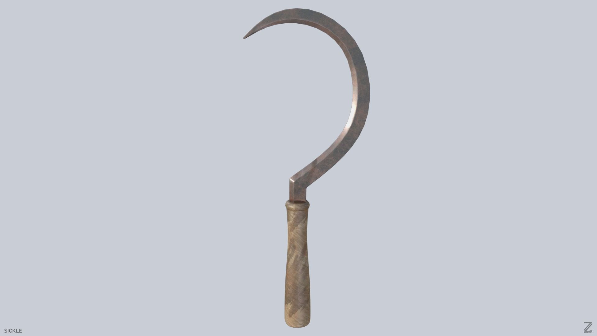 3D model Farm sickle VR / AR / low-poly | CGTrader