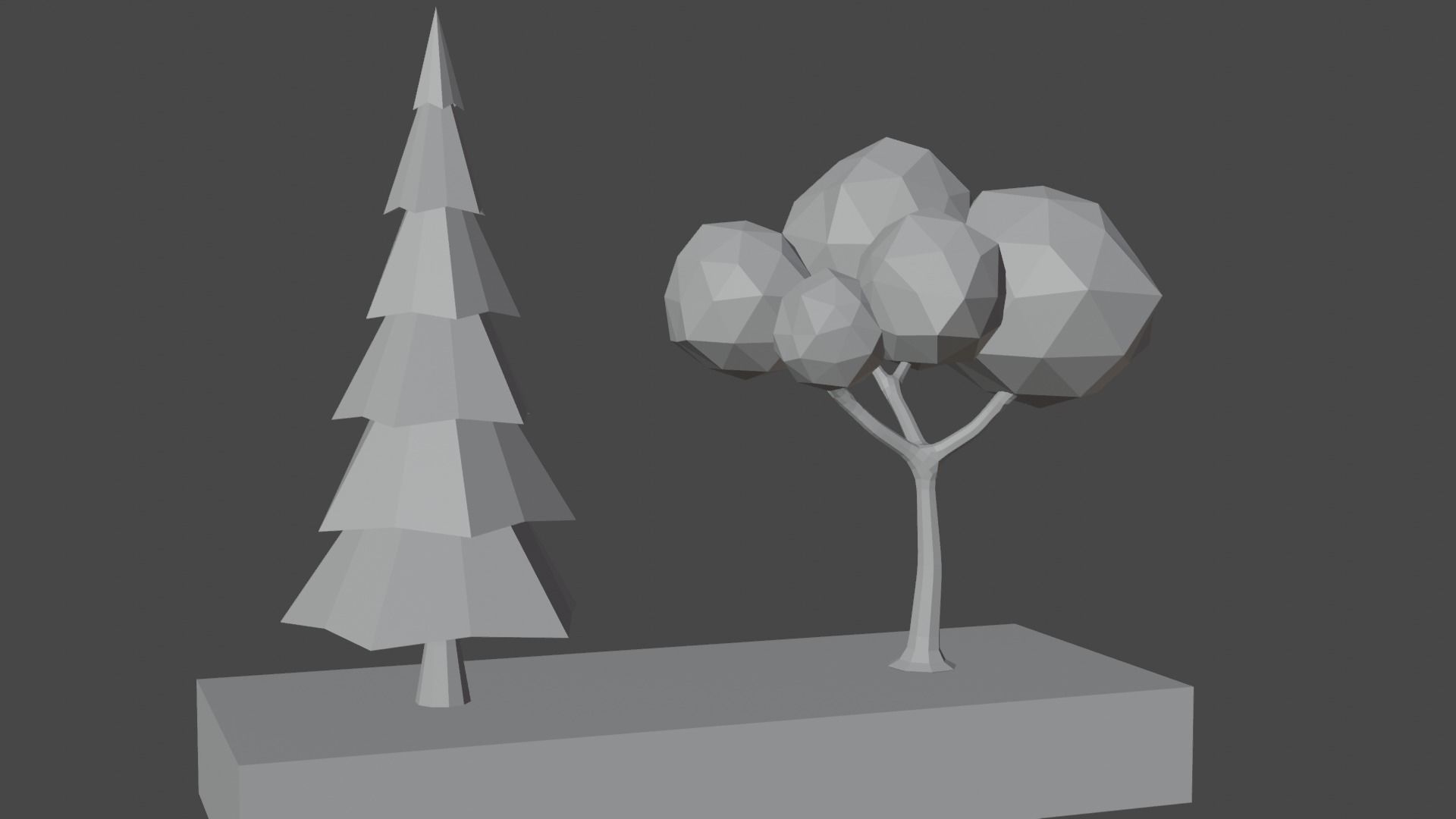 Low Poly Trees free VR / AR / low-poly 3D model | CGTrader