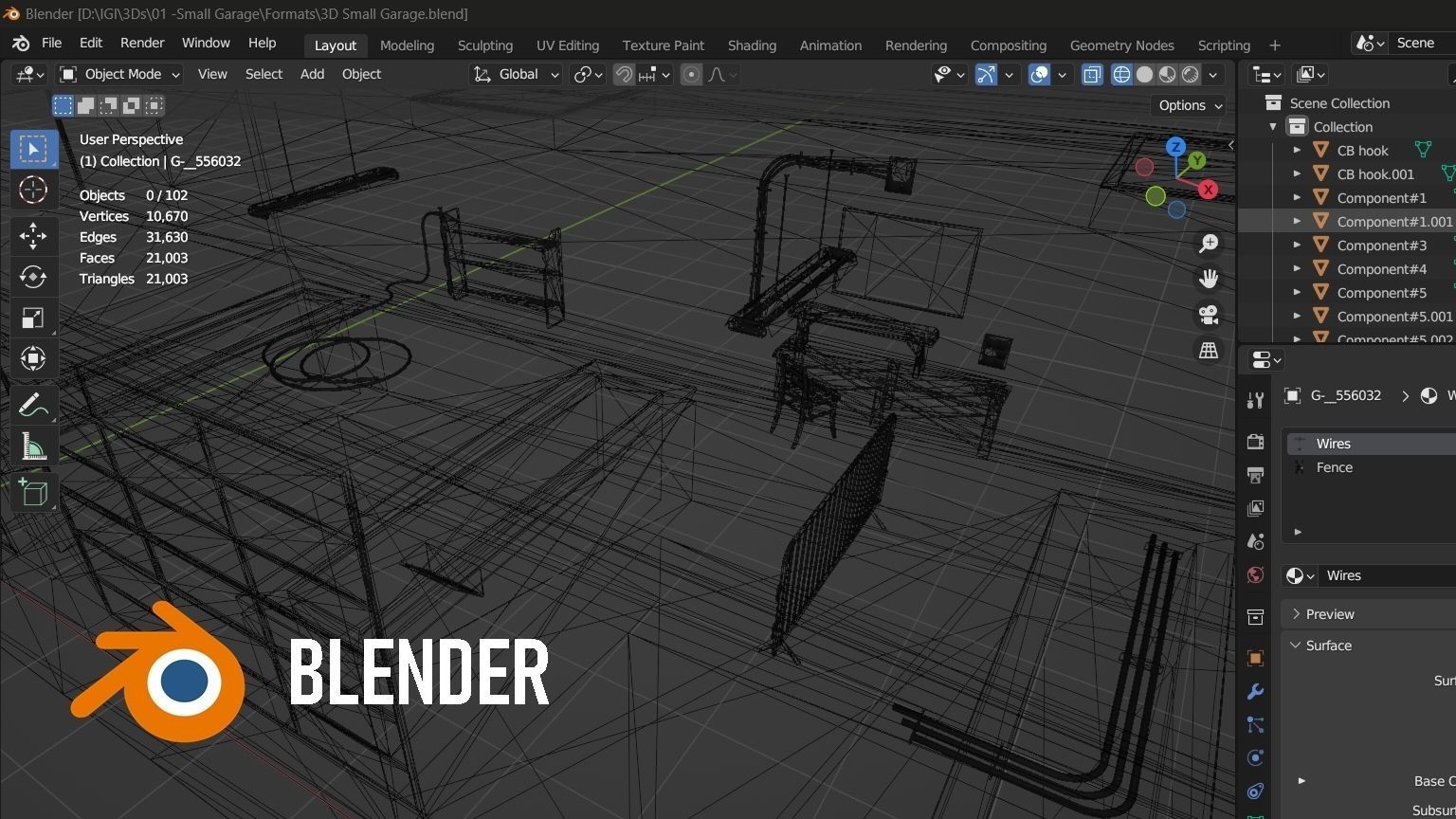 Project IGI Garage 3D model animated | CGTrader