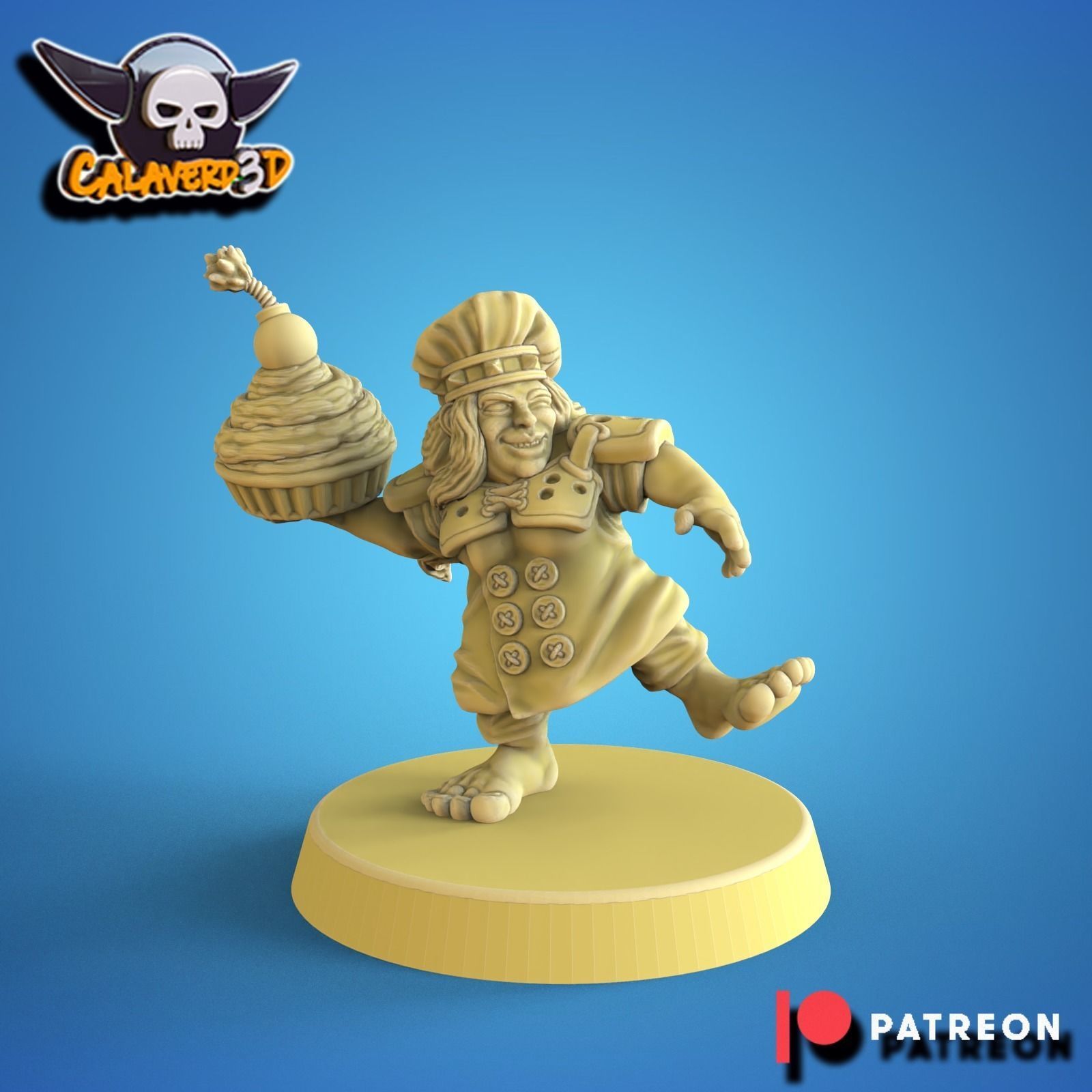 Star player N15 Halfling chef 3D model 3D printable | CGTrader