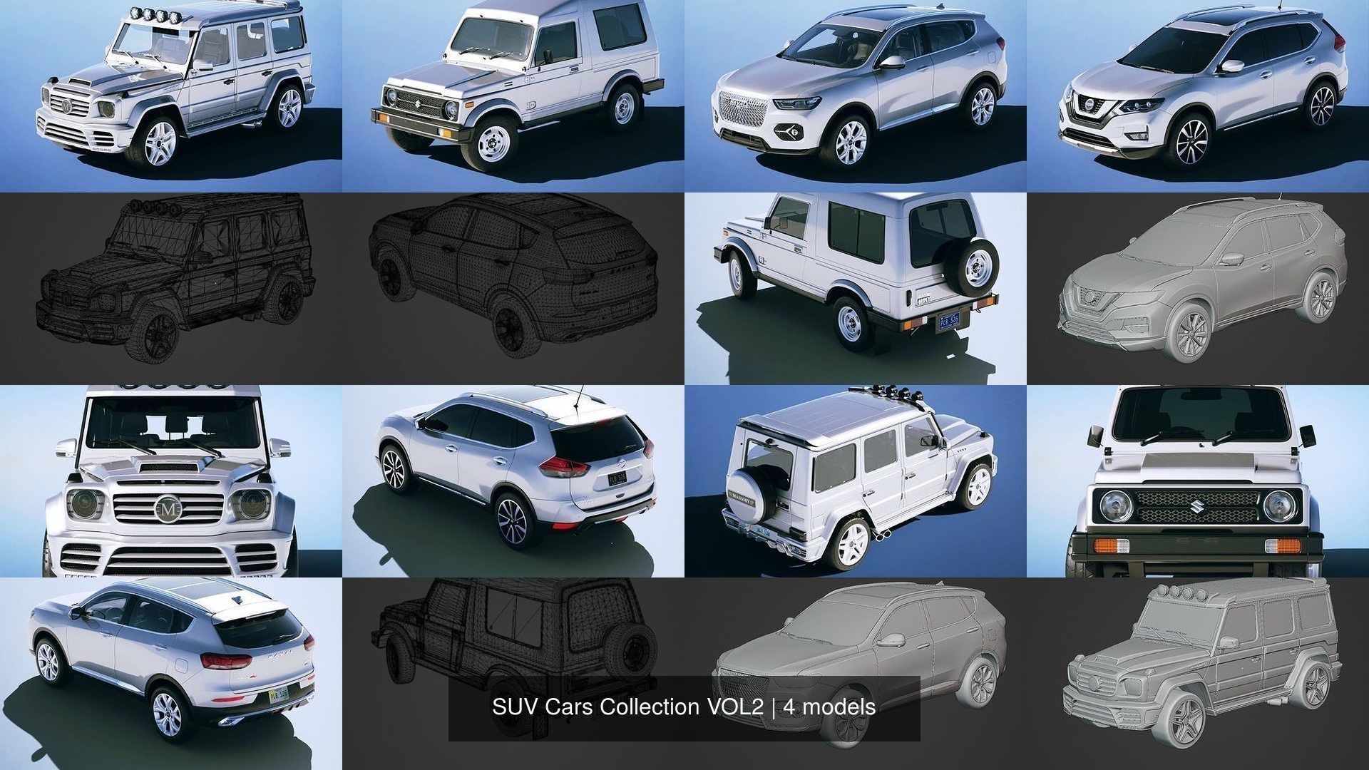 SUV Cars Collection VOL2 VR / AR / low-poly | CGTrader