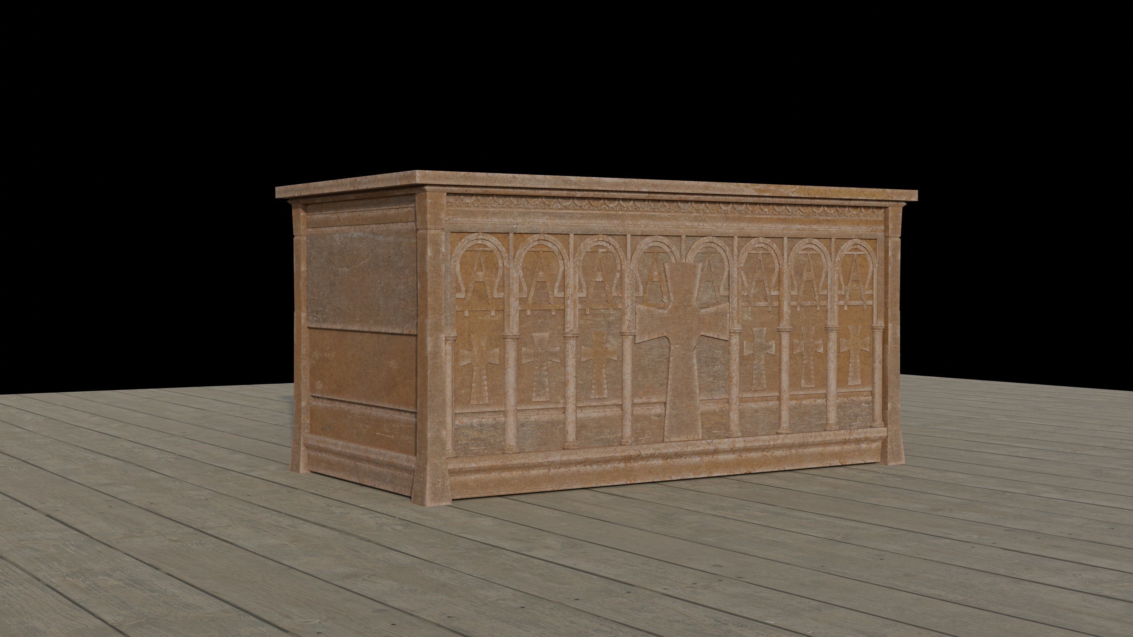 Table Altar Church 3D model | CGTrader