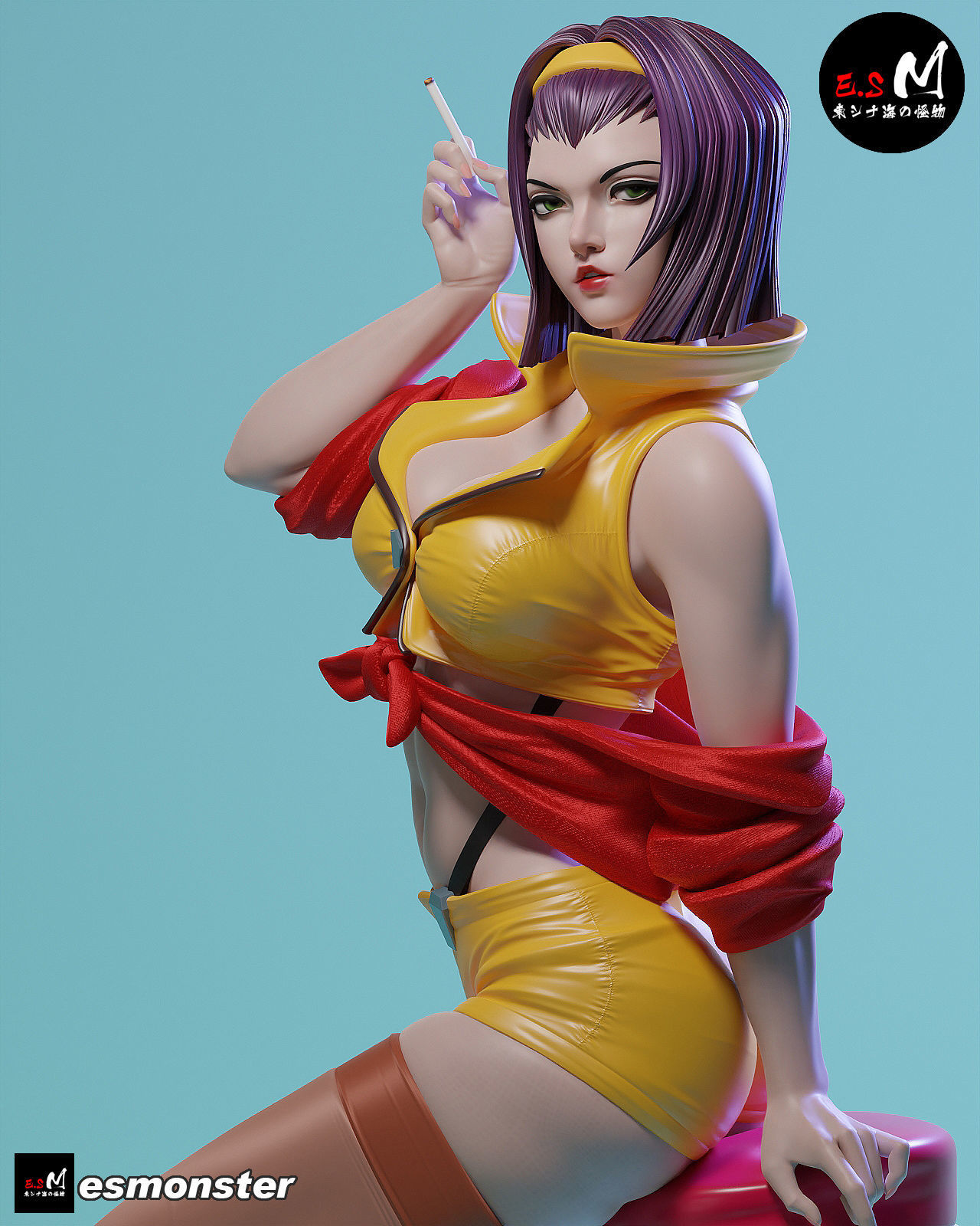 Cowboy Bebop FaYE 3D model 3D printable | CGTrader