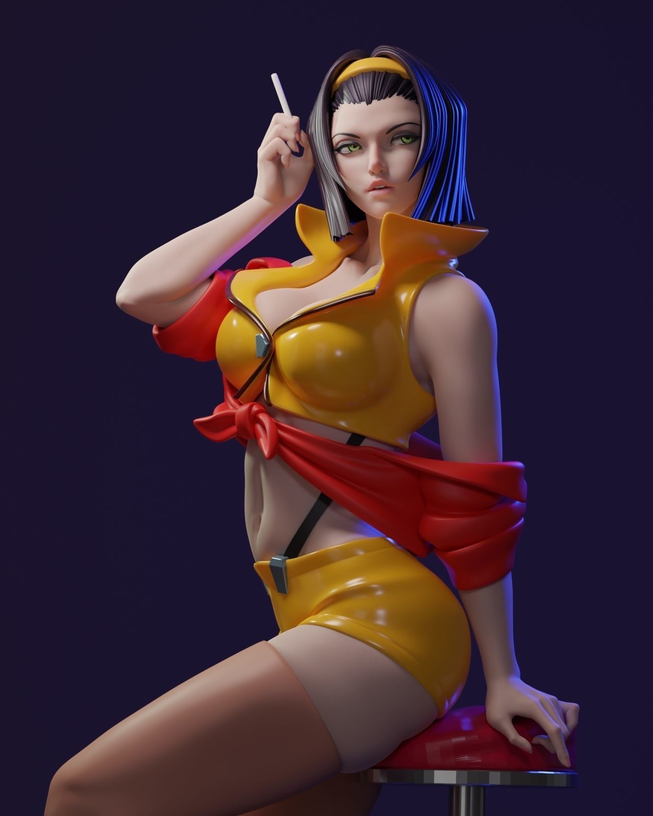 Cowboy Bebop FaYE 3D model 3D printable | CGTrader