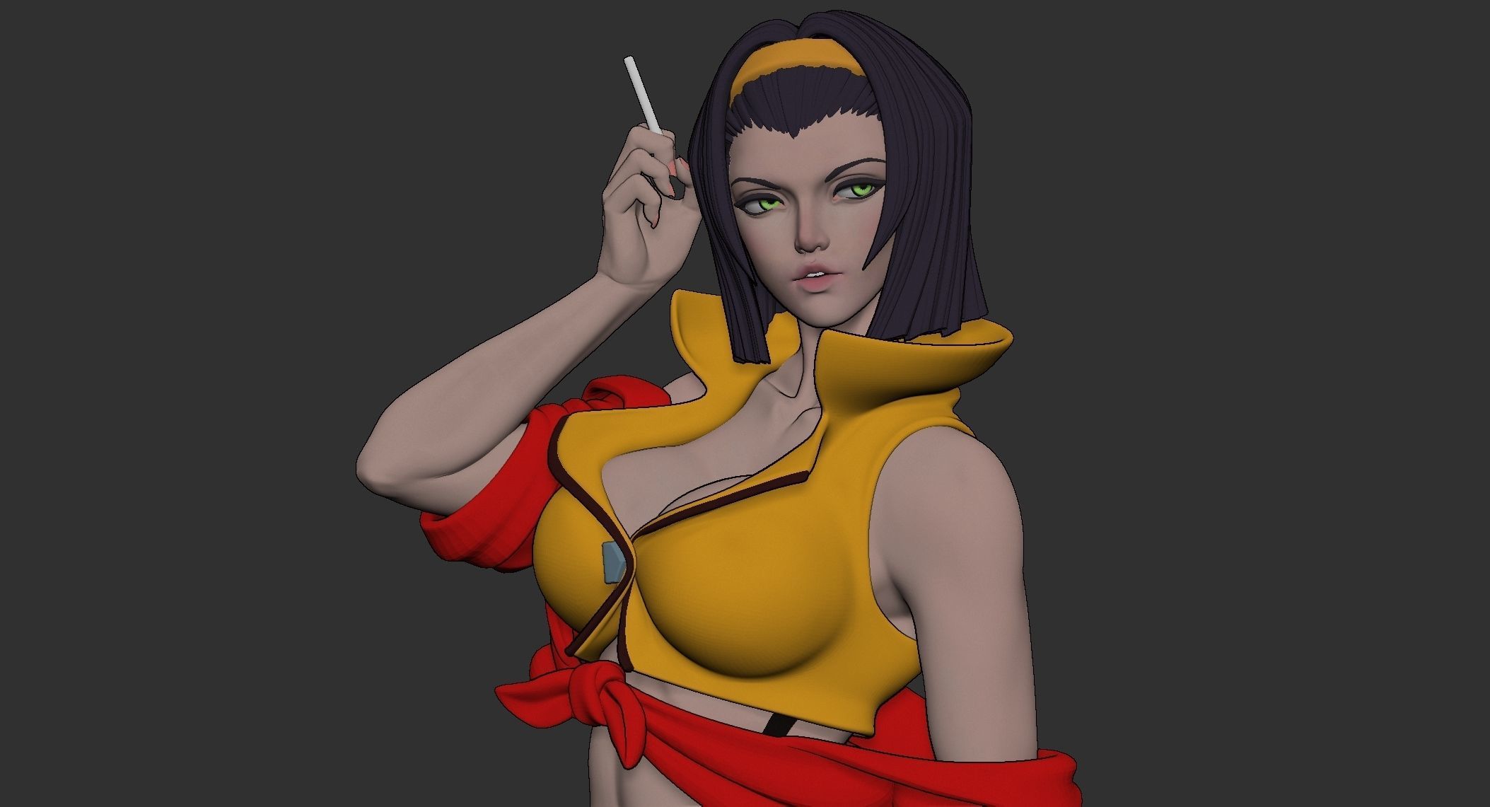 Cowboy Bebop FaYE 3D model 3D printable | CGTrader