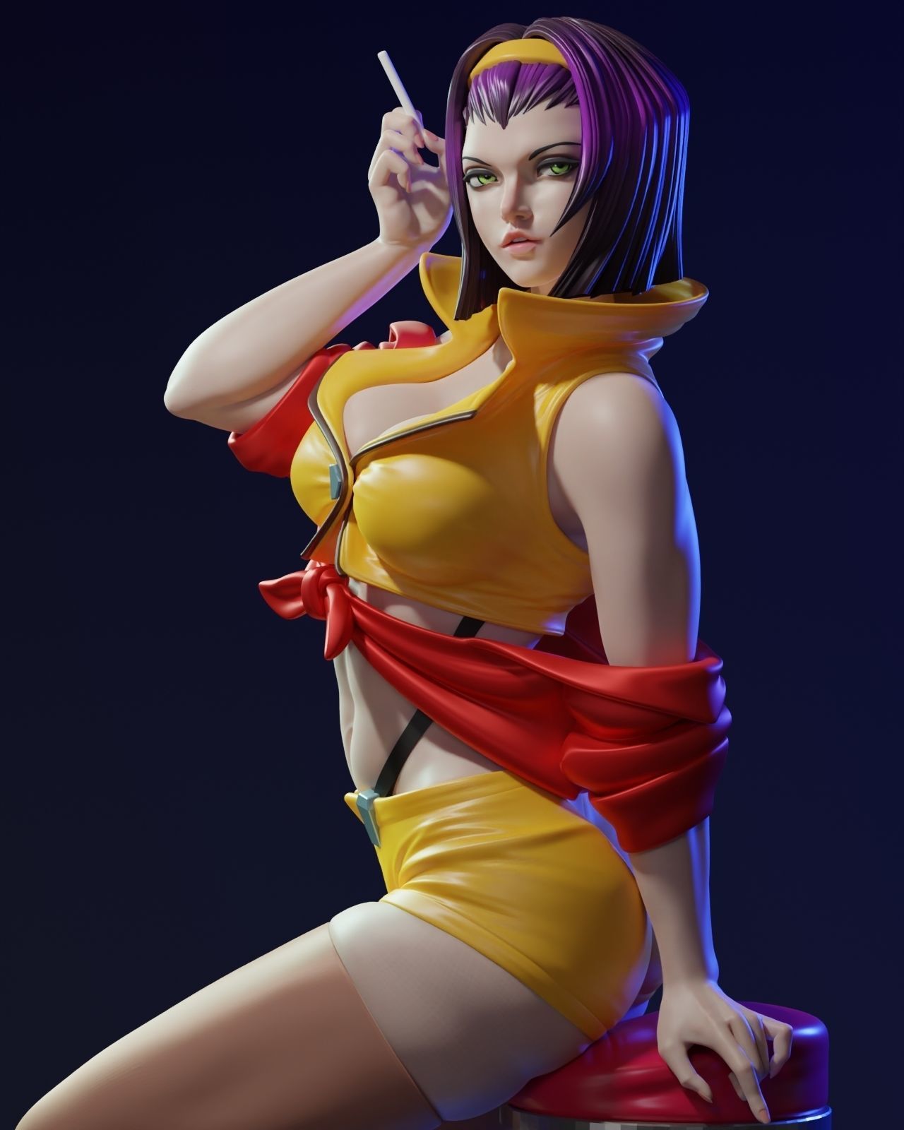 Cowboy Bebop FaYE 3D model 3D printable | CGTrader