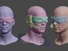 Cyclops MFF googles 3D model 3D printable | CGTrader