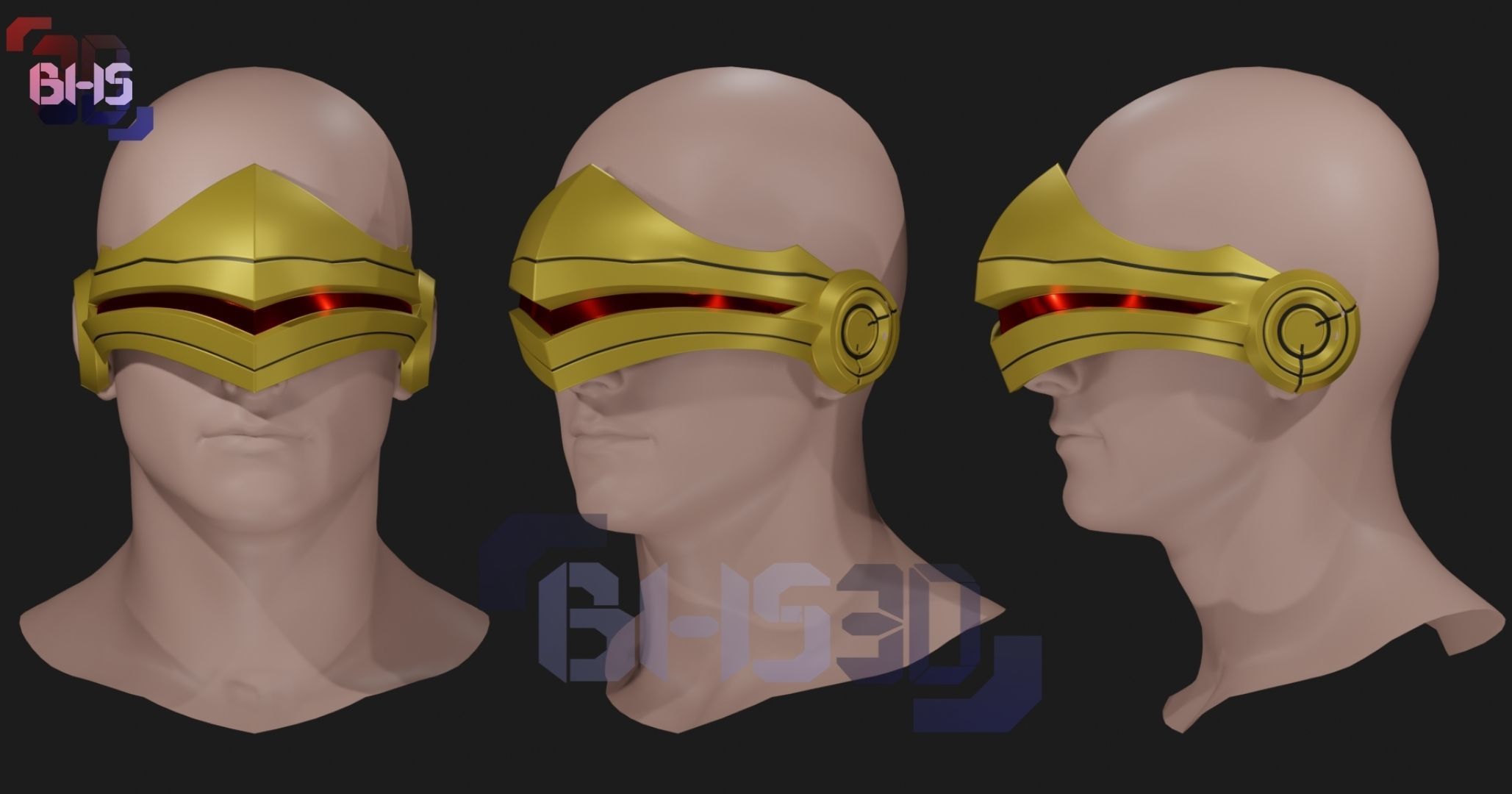 Cyclops MFF googles 3D model 3D printable | CGTrader