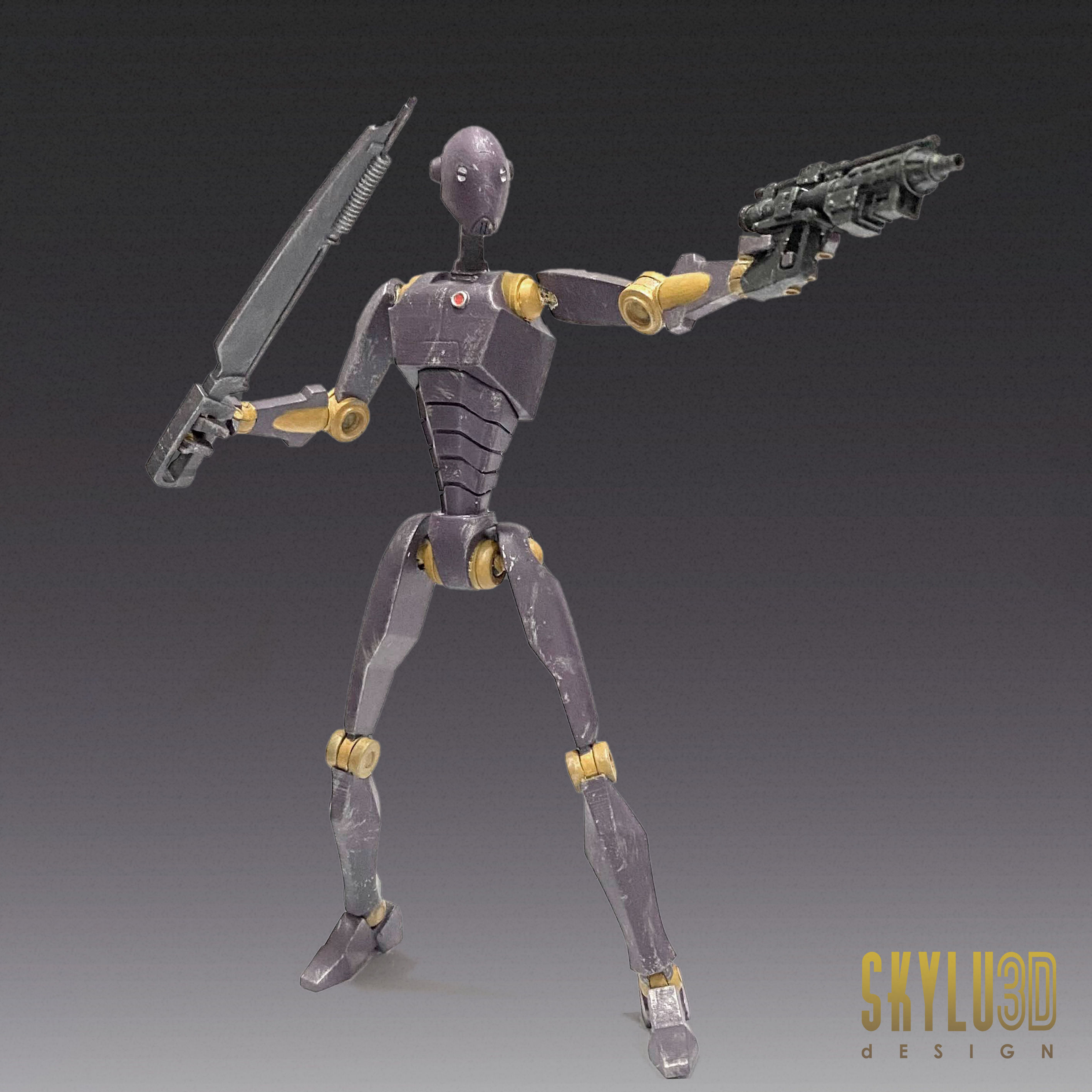 Commando Droid 2023 version One12 Scale 3d Print Files 3D model 3D ...