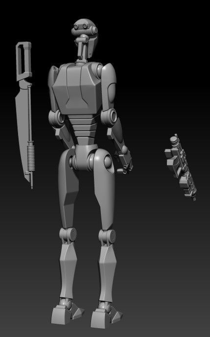 Commando Droid 2023 version One12 Scale 3d Print Files 3D model 3D ...