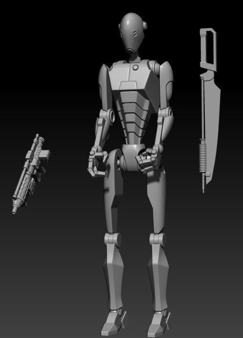 Commando Droid 2023 version One12 Scale 3d Print Files 3D model 3D ...