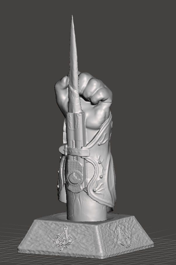 ezios hidden blade ac 3D model 3D printable | CGTrader