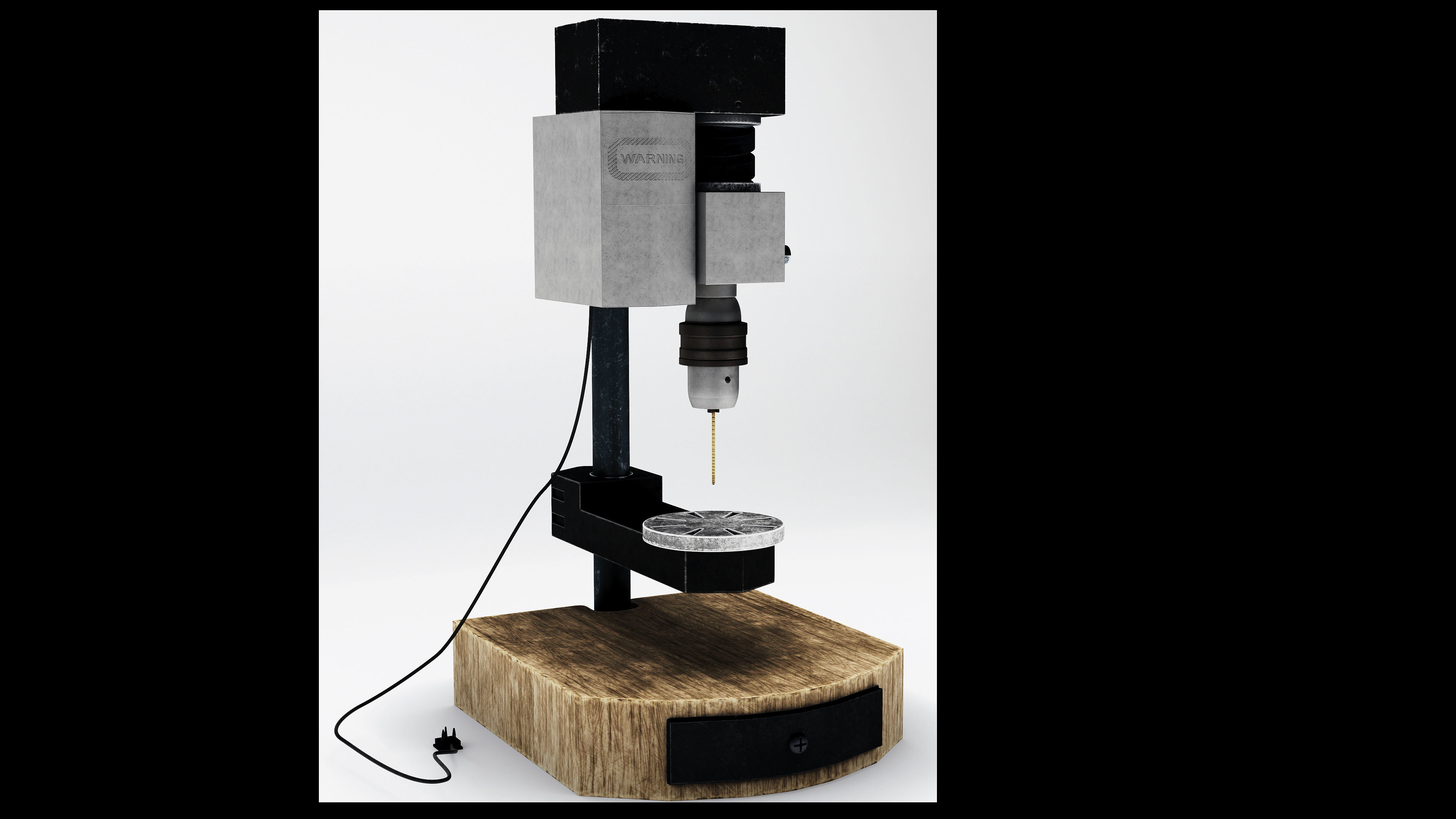 3D model Benchtop Radial Drill Press VR / AR / low-poly | CGTrader