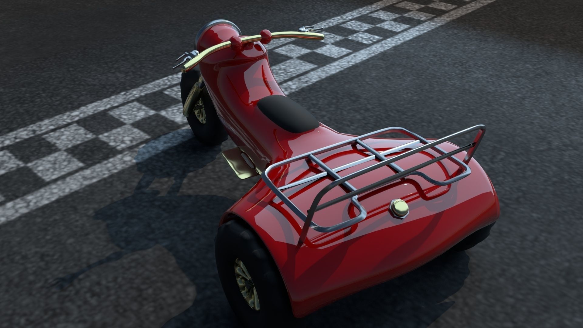 3D model 3 Wheeler Bike VR / AR / low-poly | CGTrader
