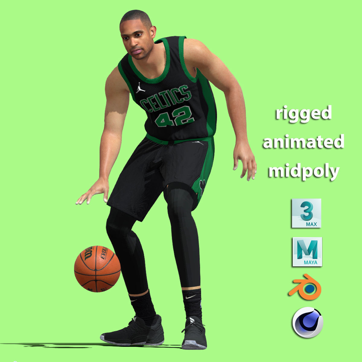 3D Rigged Al Horford Boston Celtics NBA 3D model animated rigged | CGTrader