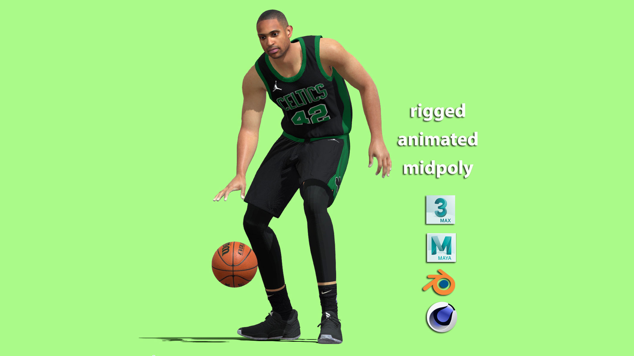 3D Rigged Al Horford Boston Celtics NBA 3D model animated rigged | CGTrader
