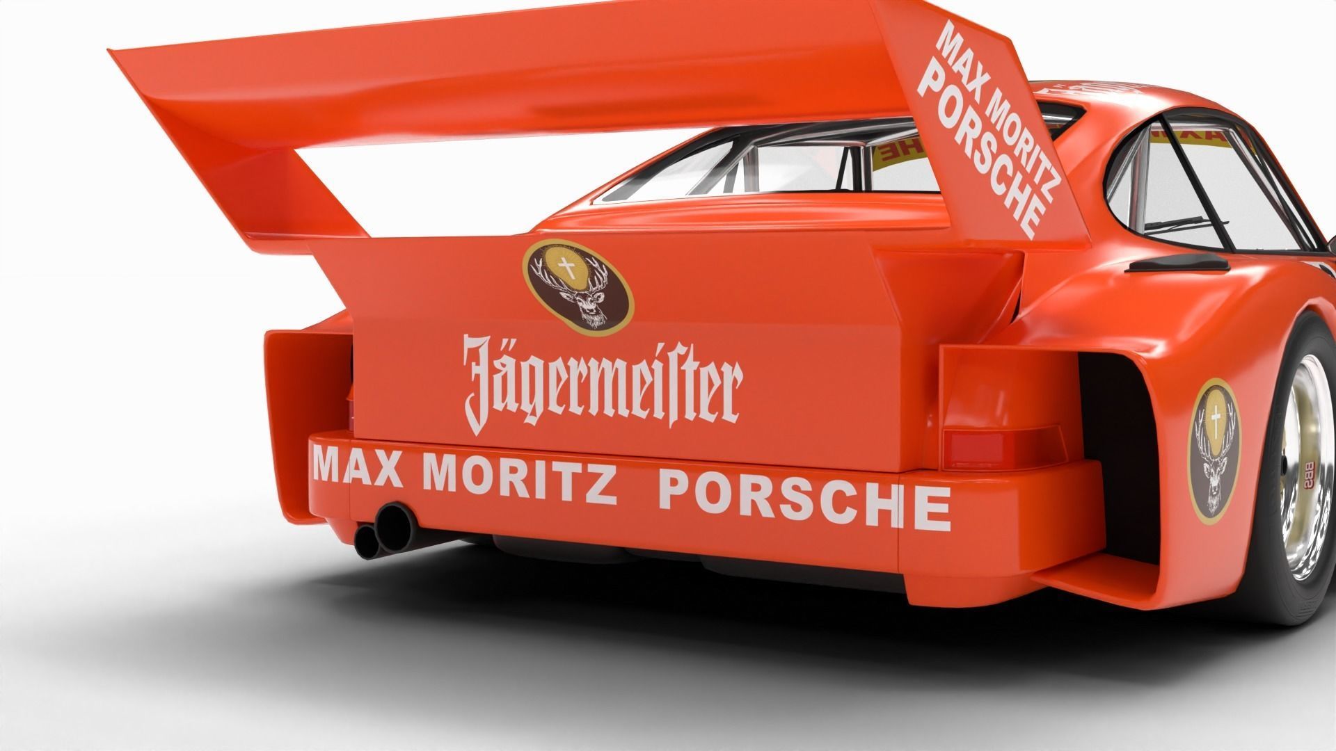 Porsche 935 77 1977 52 Jagermeister Racing 3D model rigged | CGTrader