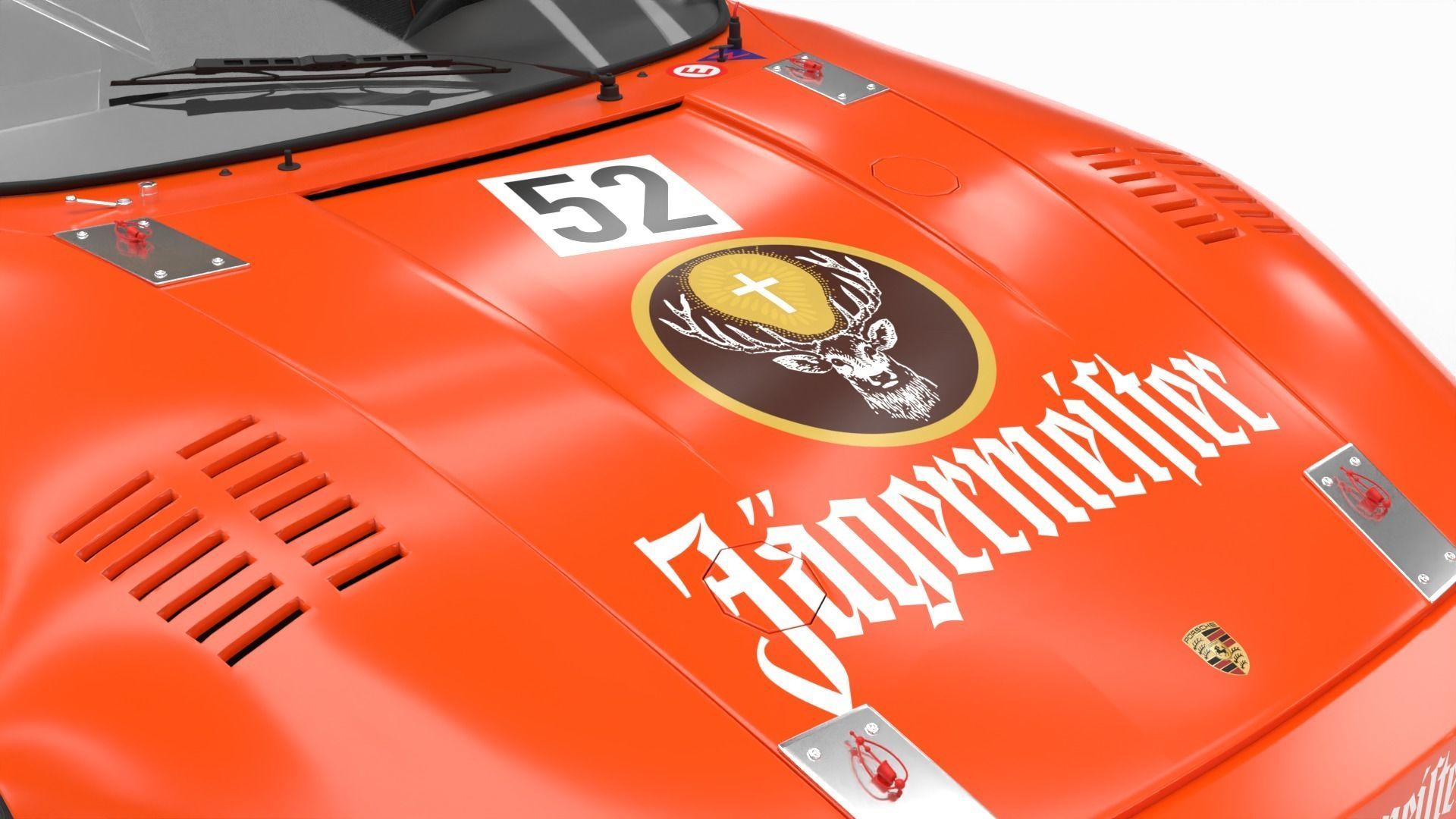 Porsche 935 77 1977 52 Jagermeister Racing 3D model rigged | CGTrader