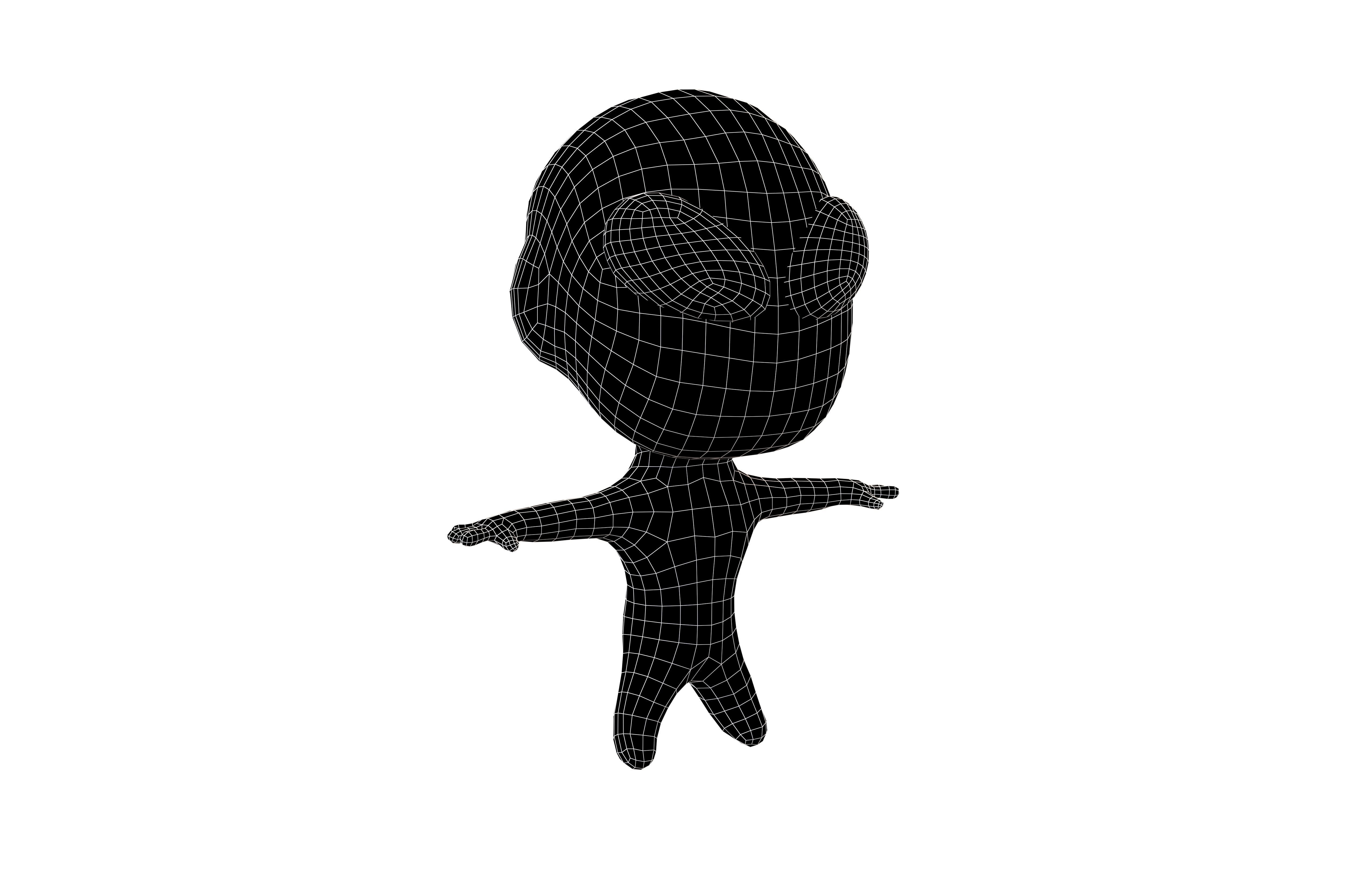3D model Cartoon Character Alien Monster v1 001 VR / AR / low-poly ...