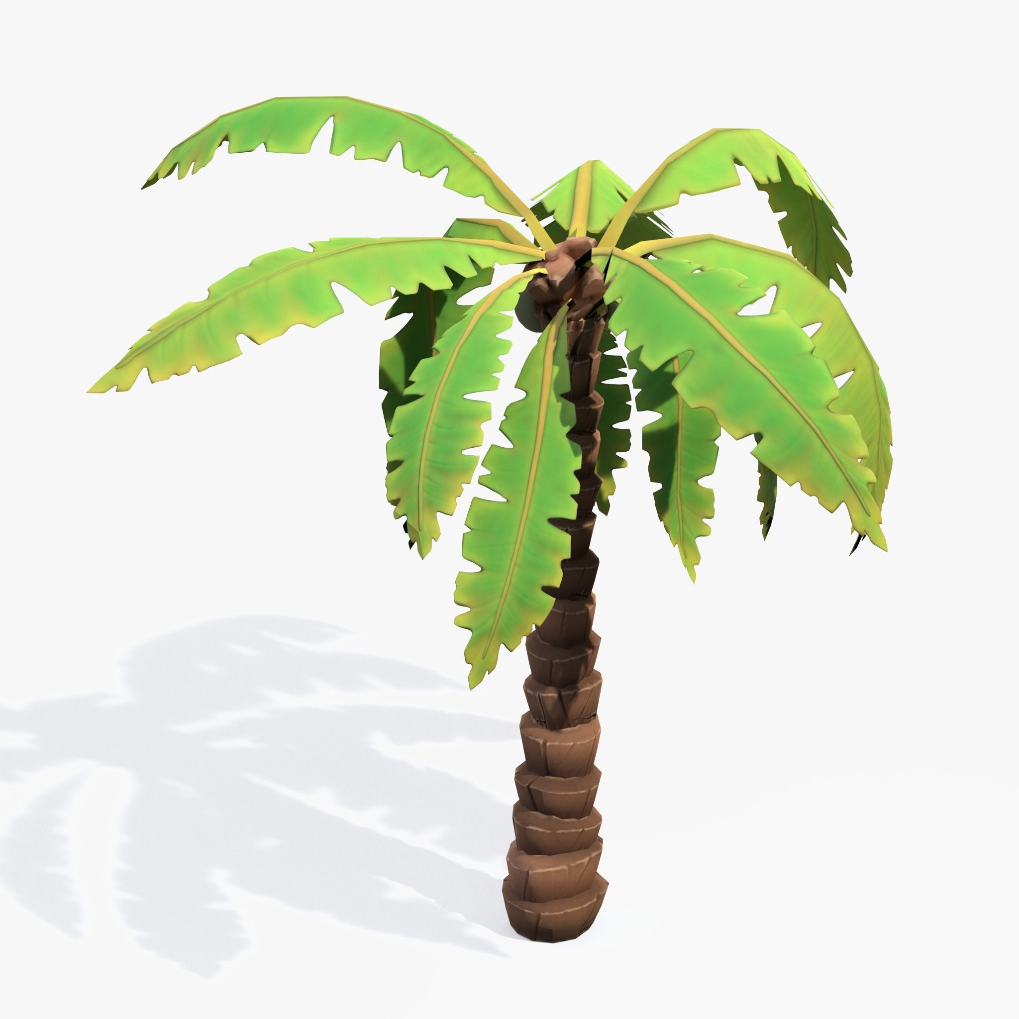 3D model Cartoon Palm Tree Scene VR / AR / low-poly | CGTrader