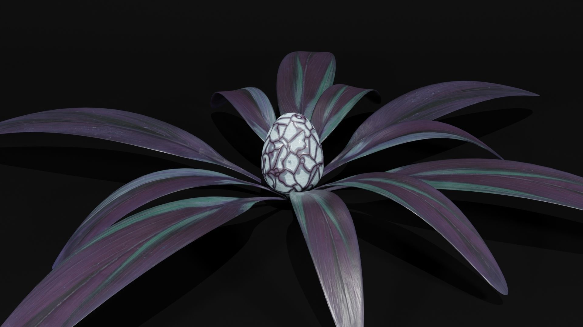 3D model Tropical Alien Plant VR / AR / low-poly | CGTrader