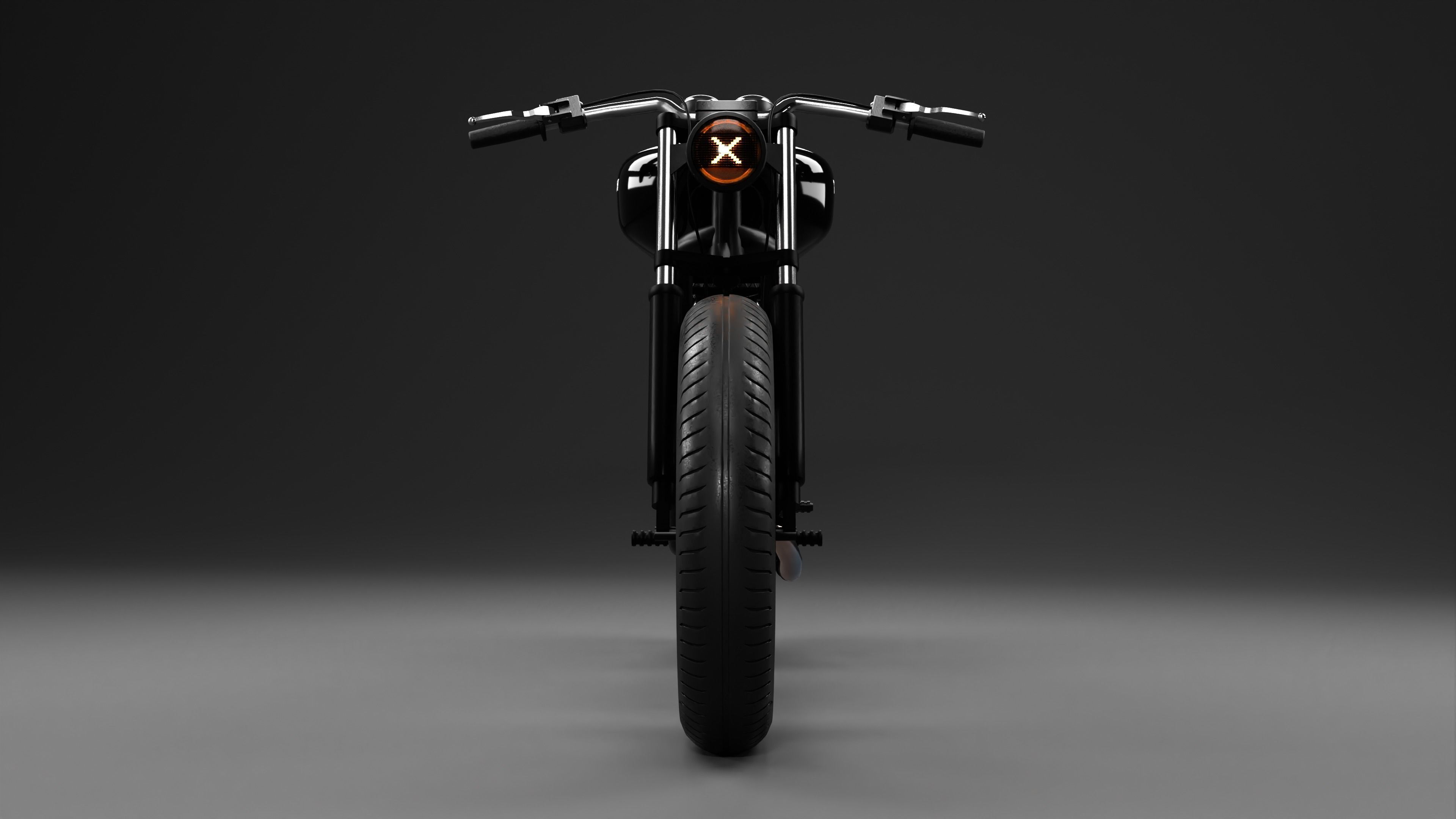 Custom Triumph Cafe Racer 3D Blender File And FBX OBJ MTL 3D model | CGTrader