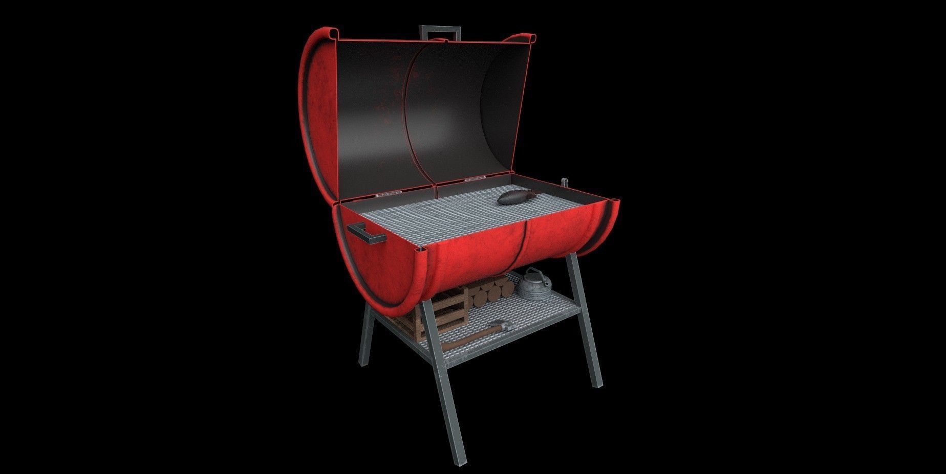 3D model GAME READY - BBQ ASSET VR / AR / low-poly | CGTrader