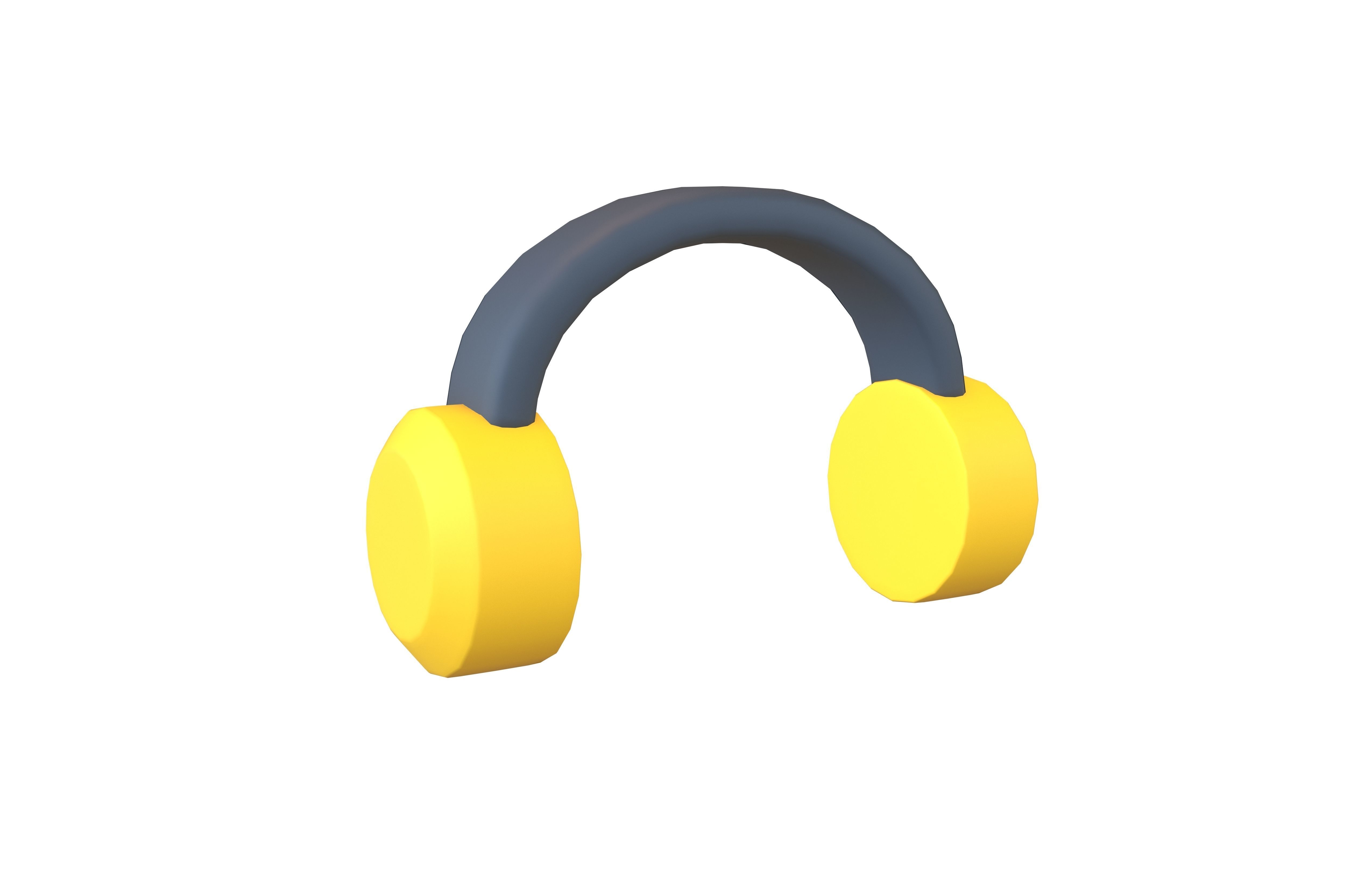 3D model Headphone Icon V2 002 VR / AR / low-poly | CGTrader