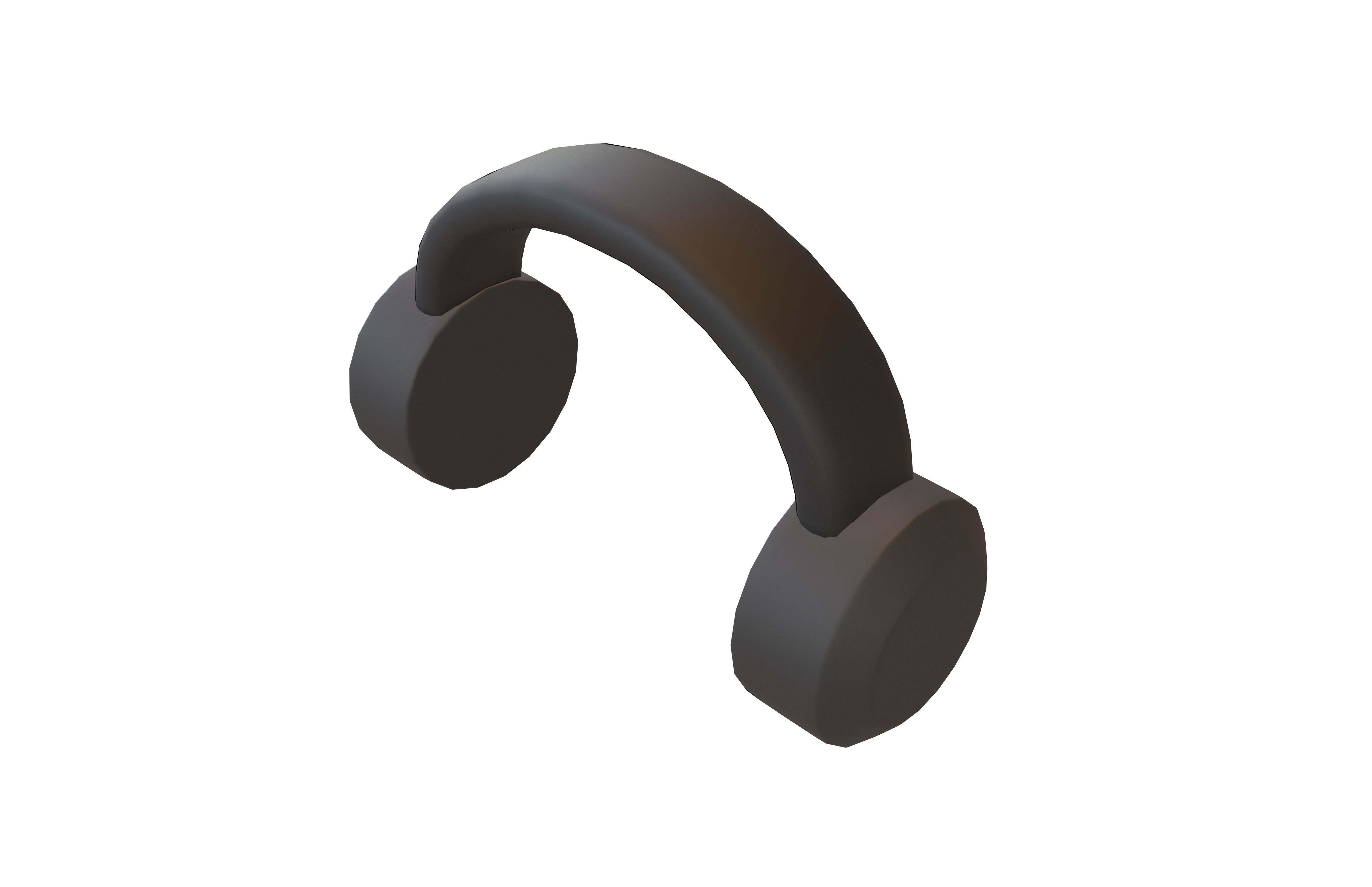 3D model Headphone Icon V2 004 VR / AR / low-poly | CGTrader