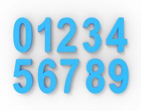 Number 3D Print Models | CGTrader