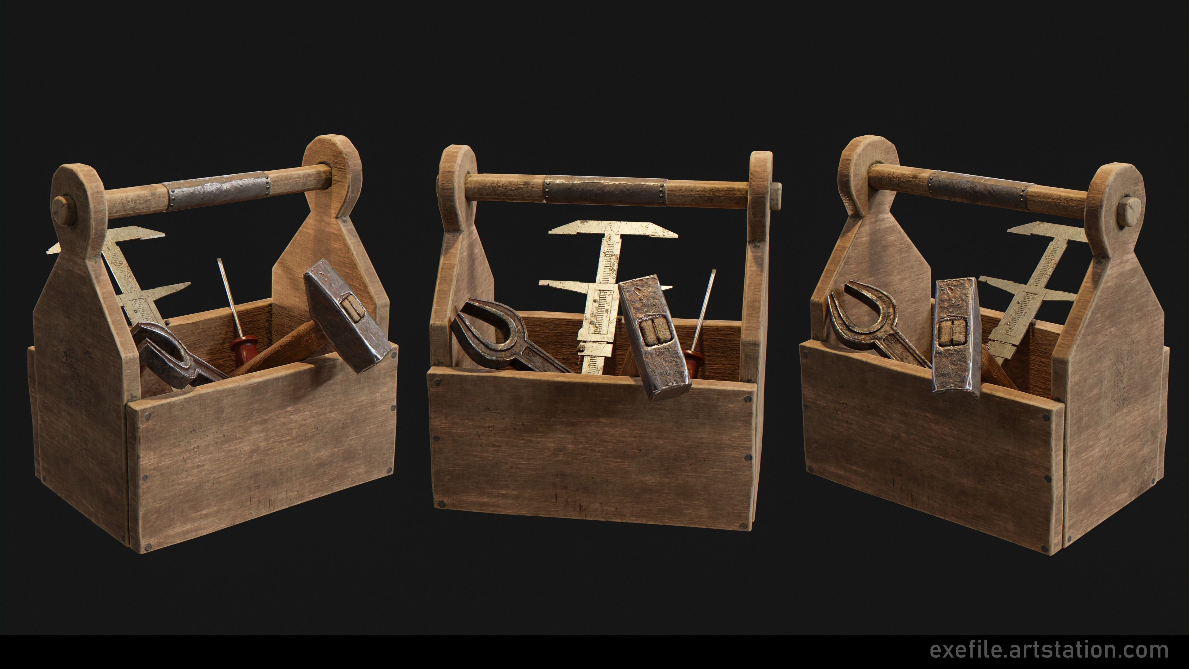 3D model 3D toolbox low-poly game-ready prop VR / AR / low-poly | CGTrader