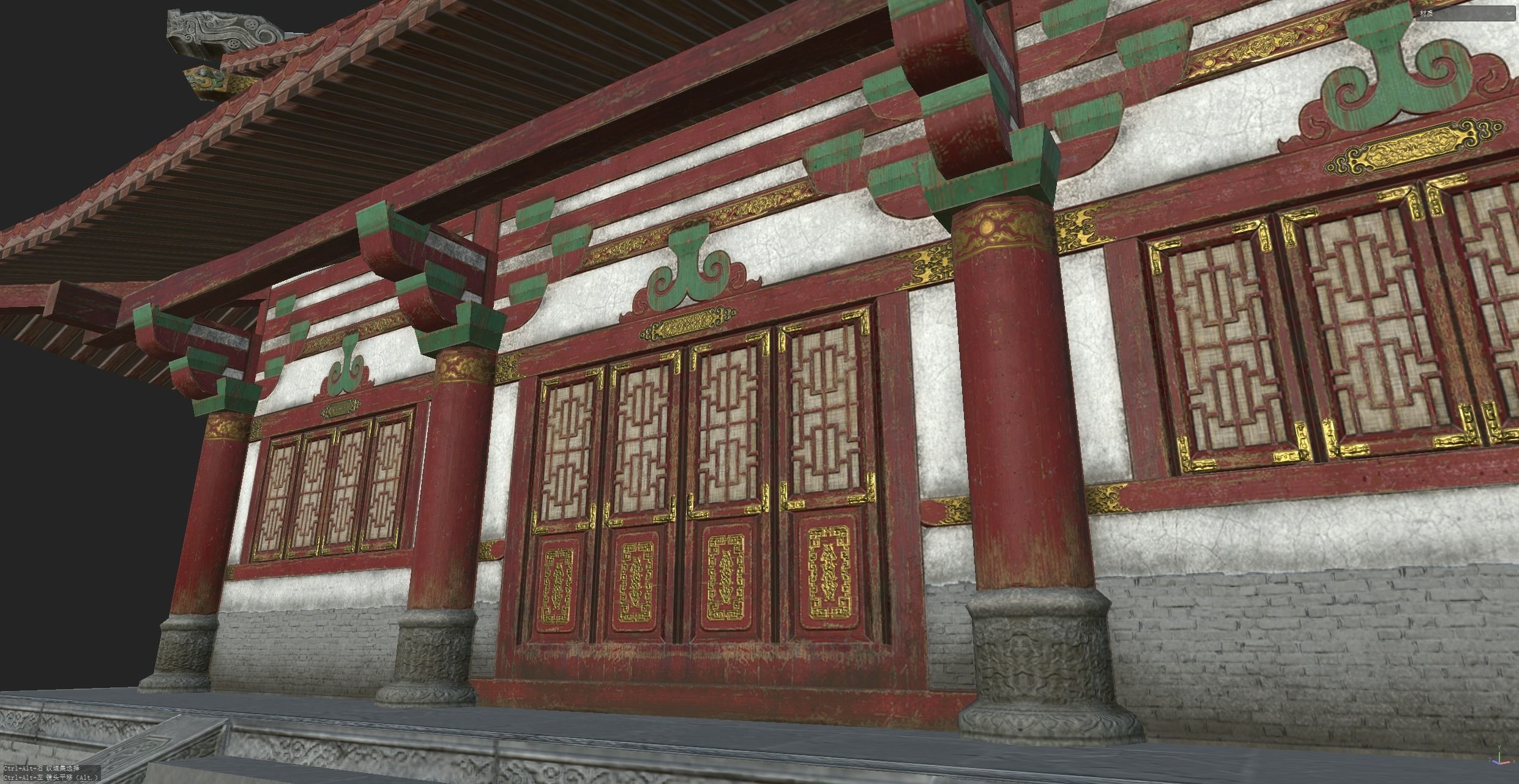 3D model Chinese Temple VR / AR / low-poly | CGTrader