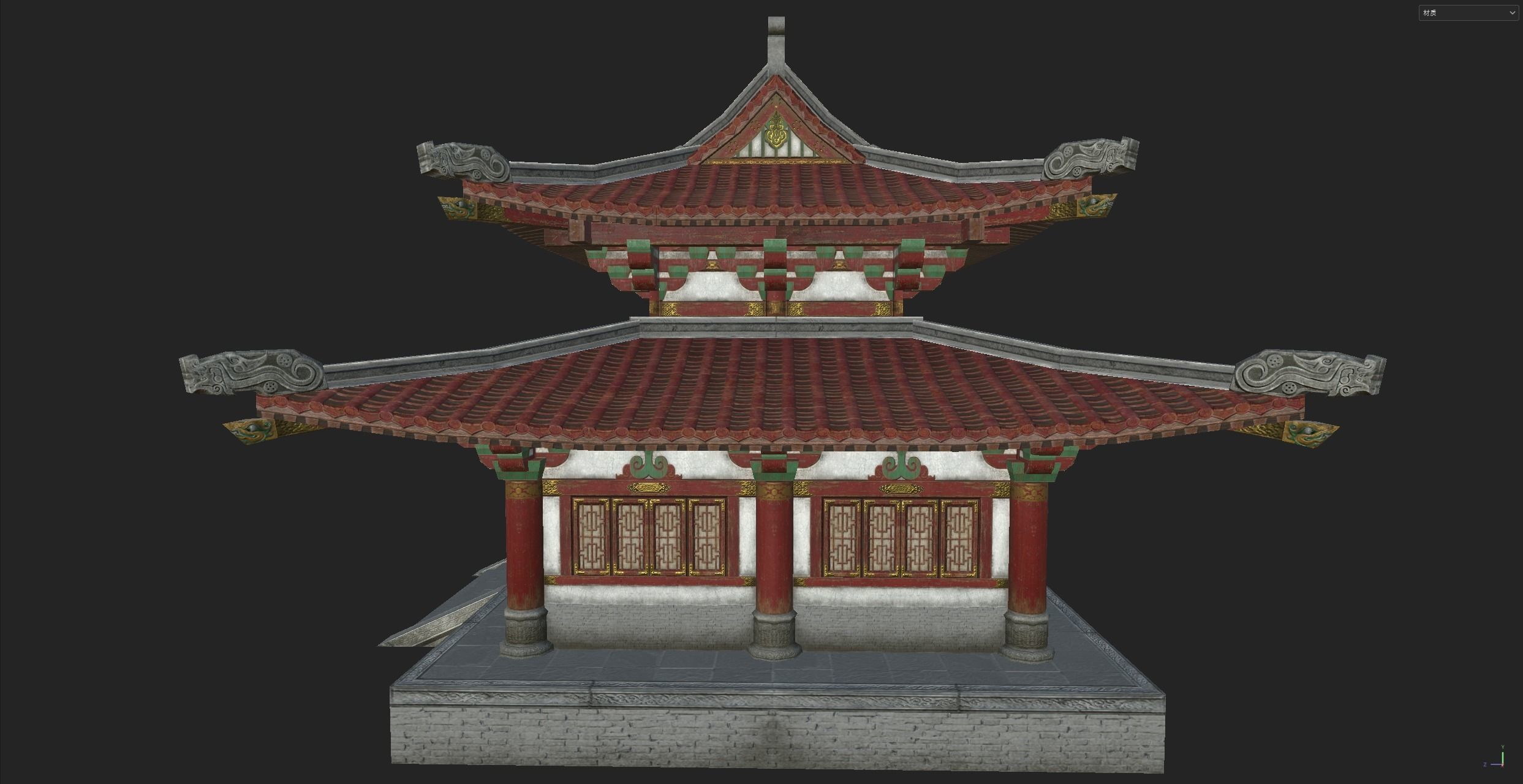 3D model Chinese Temple VR / AR / low-poly | CGTrader