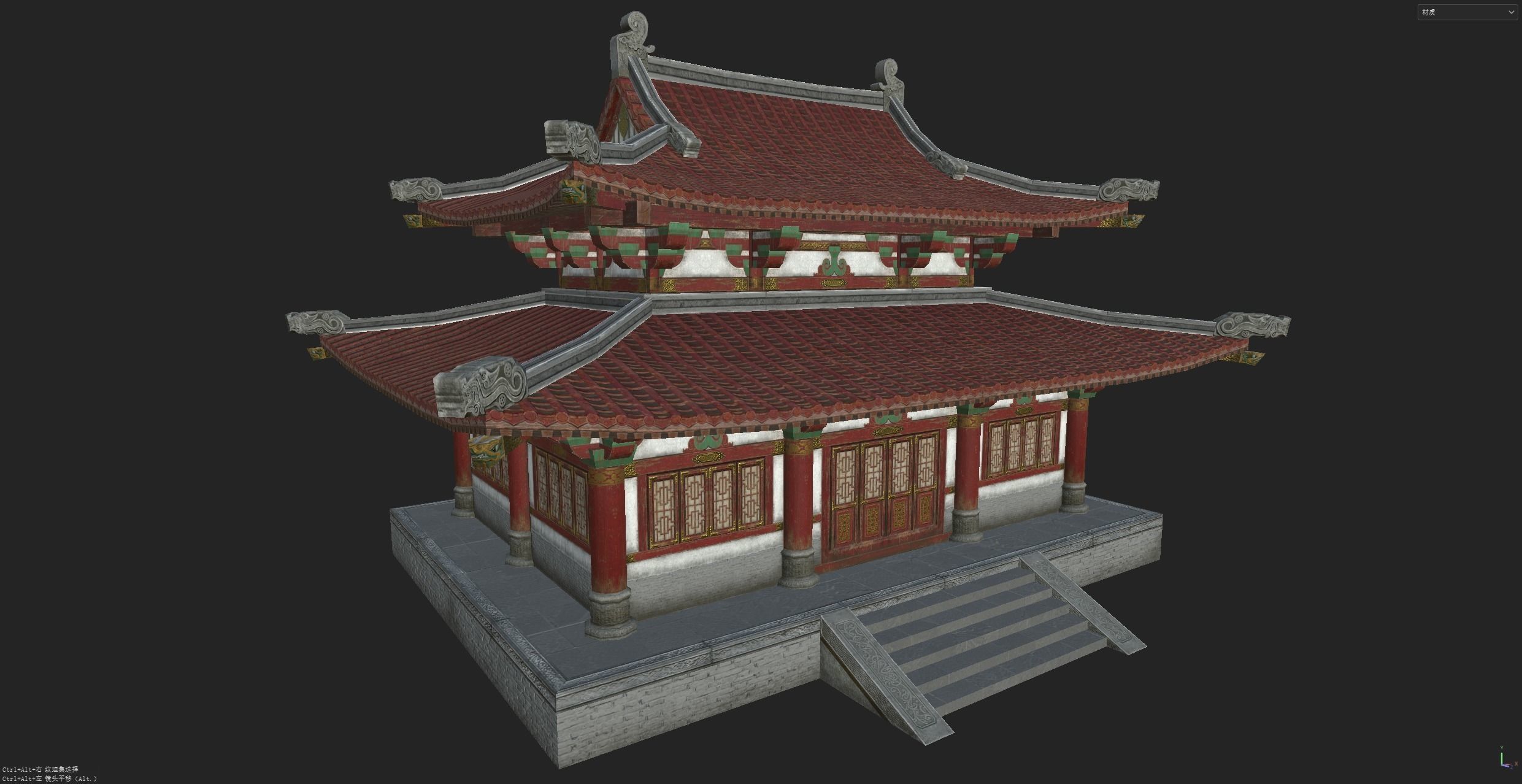 3D model Chinese Temple VR / AR / low-poly | CGTrader