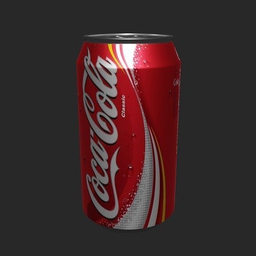 Coca Cola can low-poly pbr free VR / AR / low-poly 3D model | CGTrader
