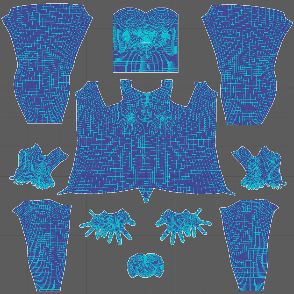 Female Basemesh for Production LOW POLY 3D model | CGTrader