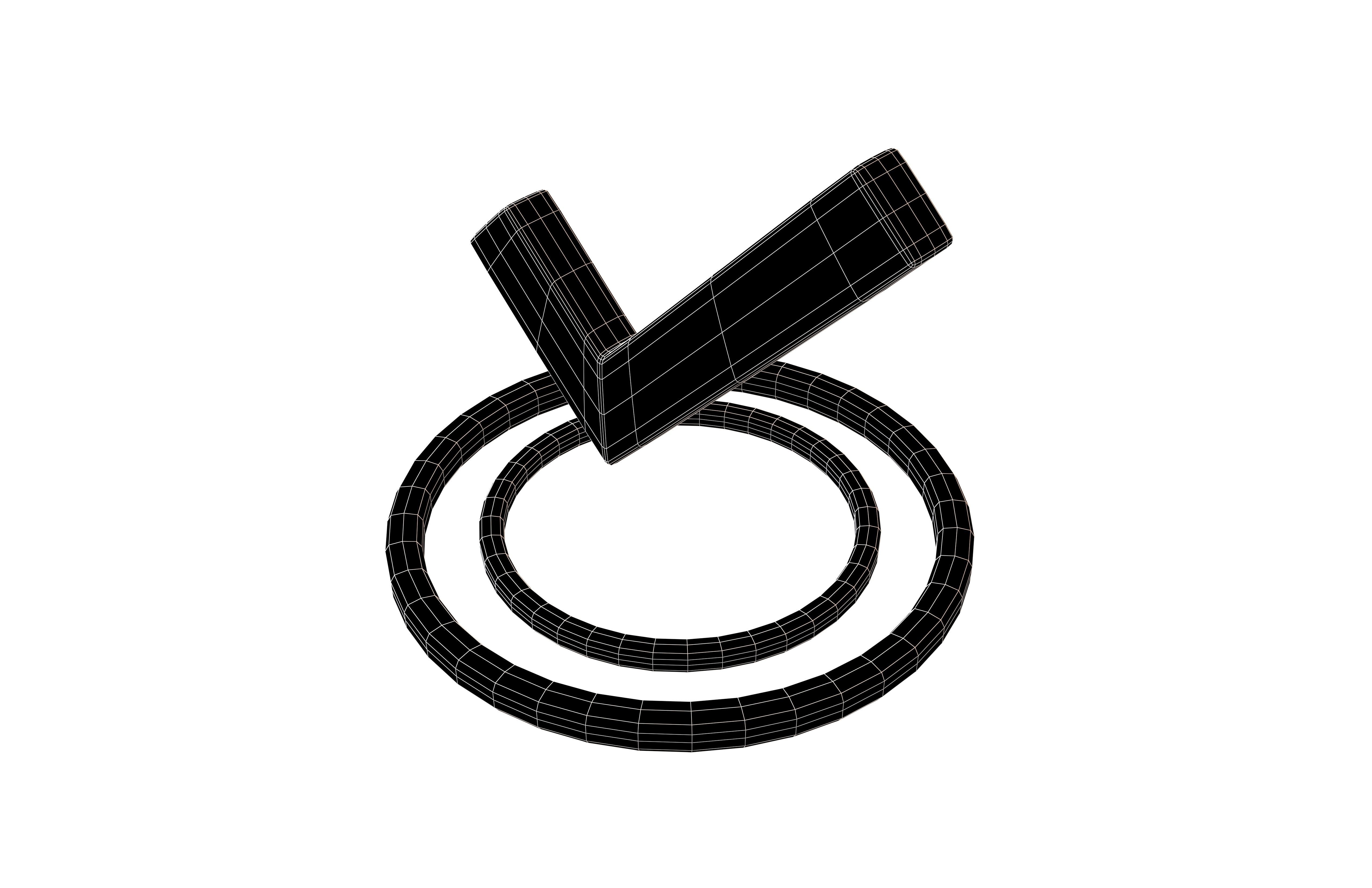 3D model Tick Symbol v3 002 VR / AR / low-poly | CGTrader