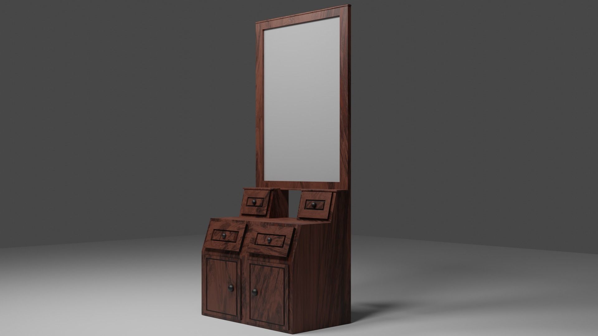 Realistic Mirror Table 3D model | CGTrader