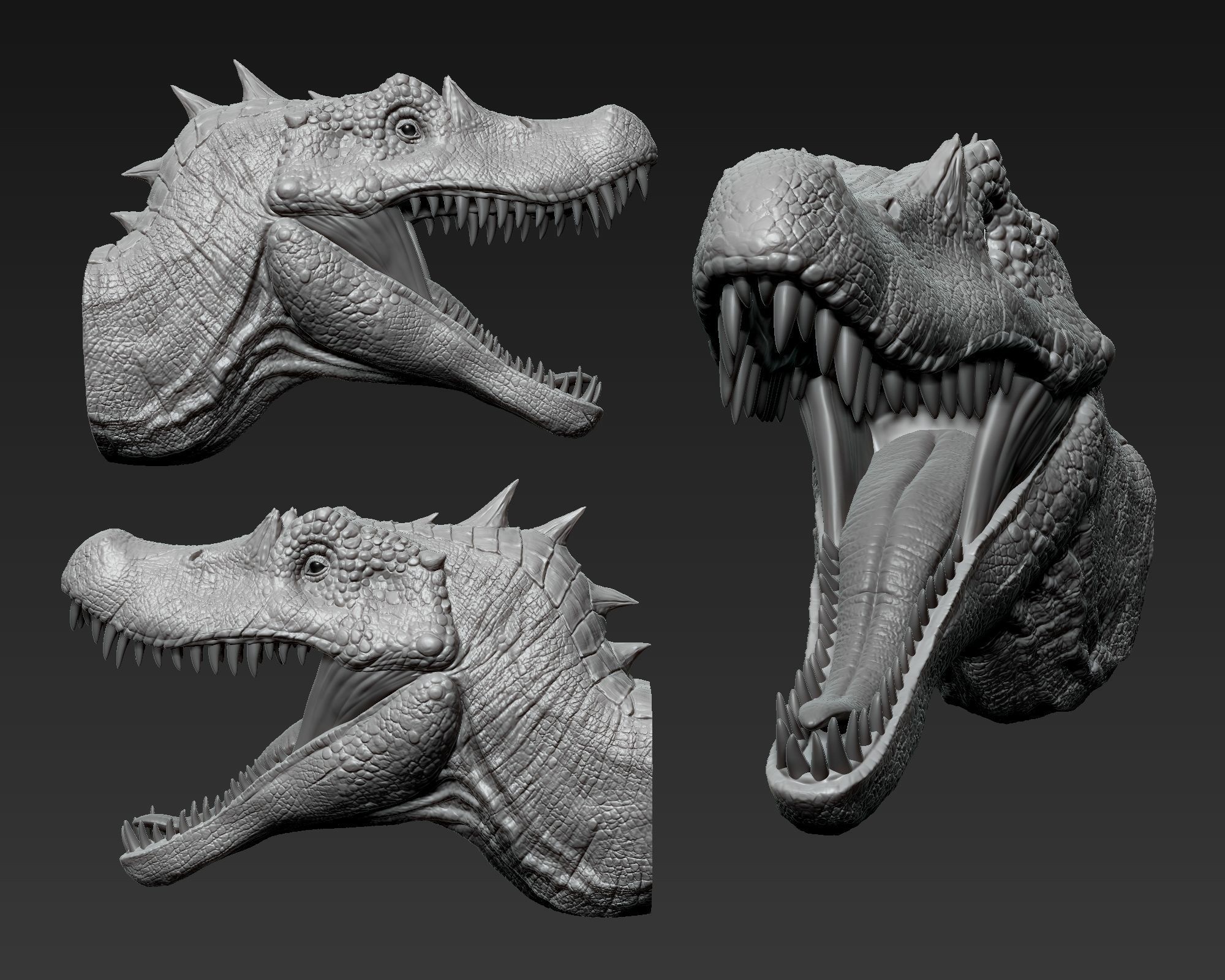 Spinosaurus 3D model 3D printable | CGTrader