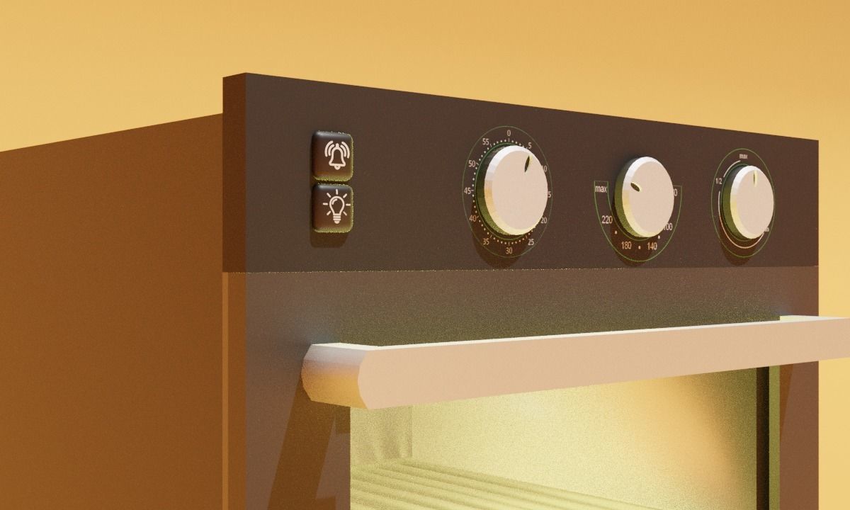 3D model Cartoon Oven VR / AR / low-poly | CGTrader