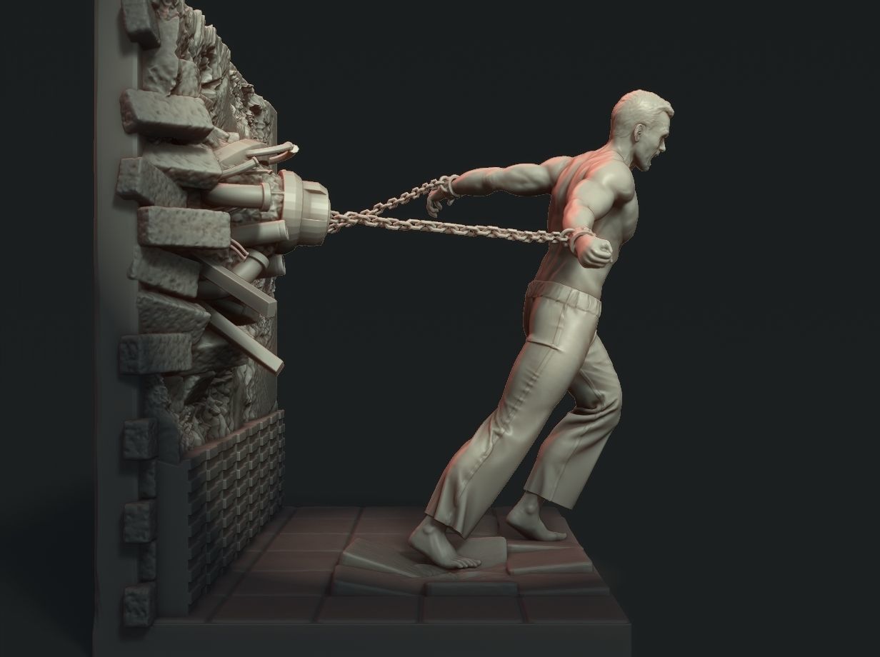 Man of steel in prison 3D model 3D printable | CGTrader