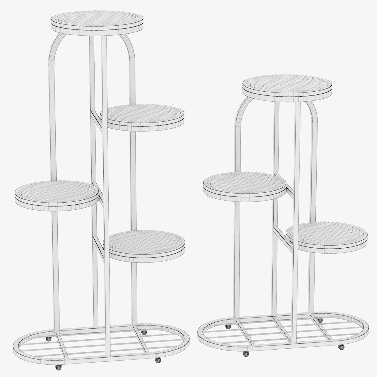 ROUND PLANT TABLE free 3D model | CGTrader