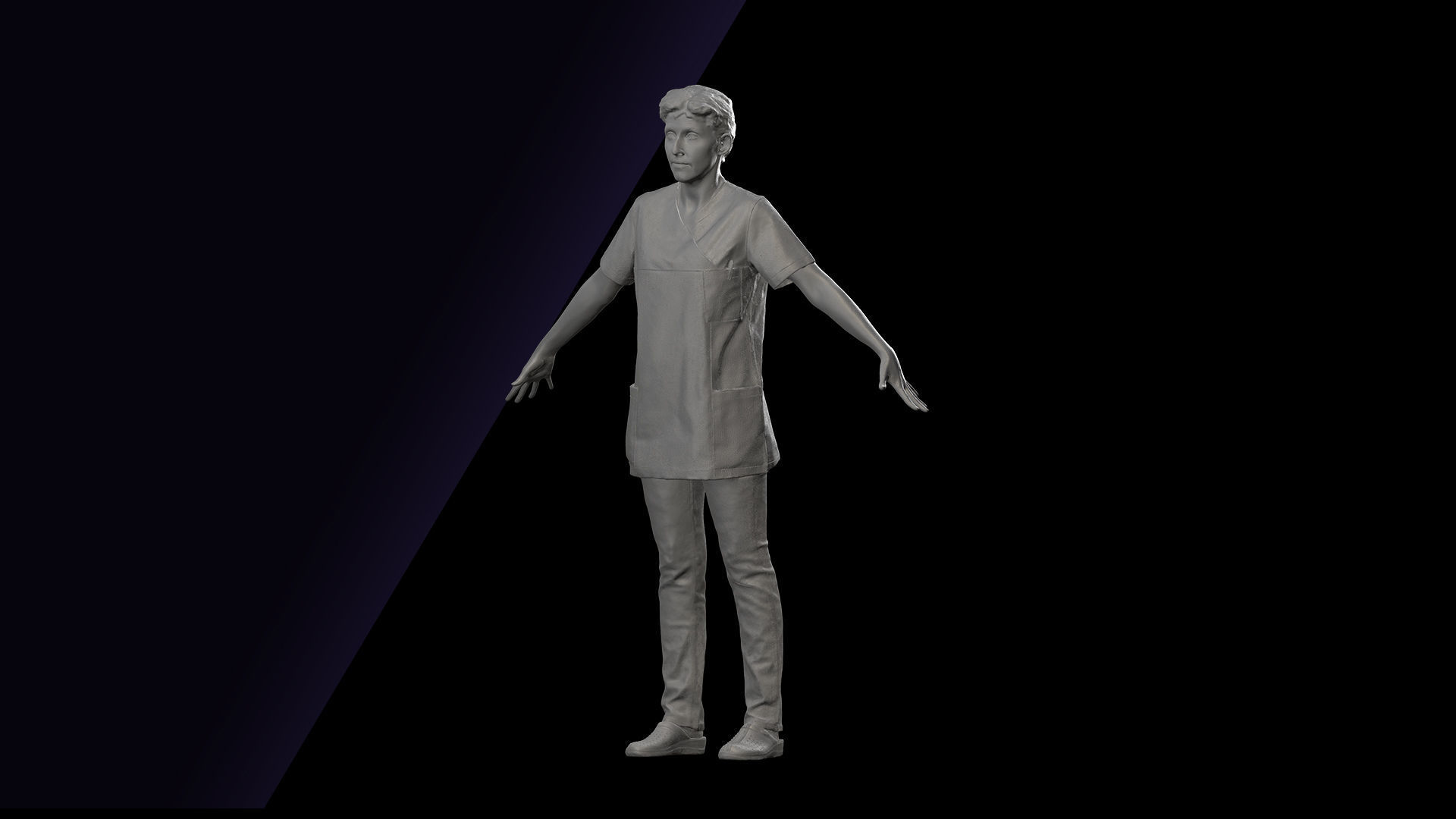 Cleaned A Pose Scan Daya Jones 3D model | CGTrader