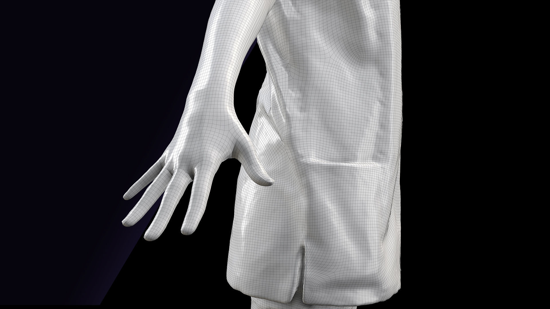 Cleaned A Pose Scan Daya Jones 3D model | CGTrader