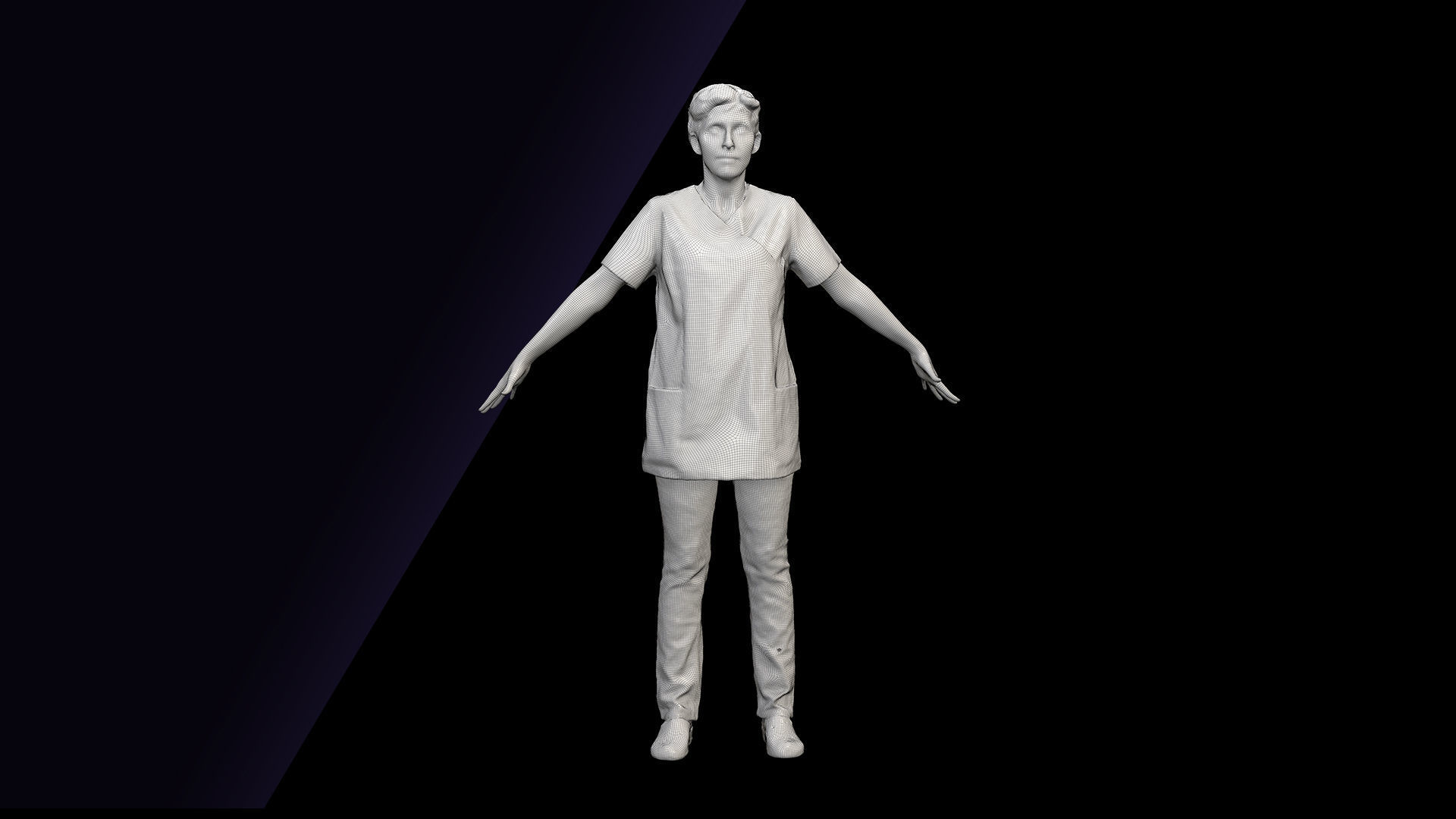 Cleaned A Pose Scan Daya Jones 3D model | CGTrader