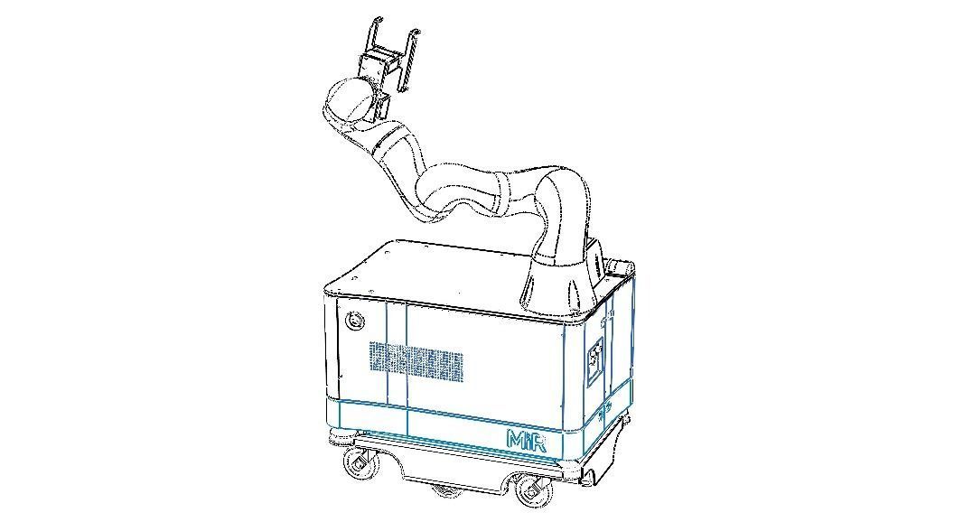 MiR Enclosed KUKA Robot Mount 3D model rigged | CGTrader