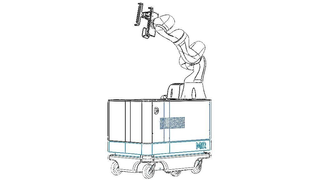 MiR Enclosed KUKA Robot Mount 3D model rigged | CGTrader
