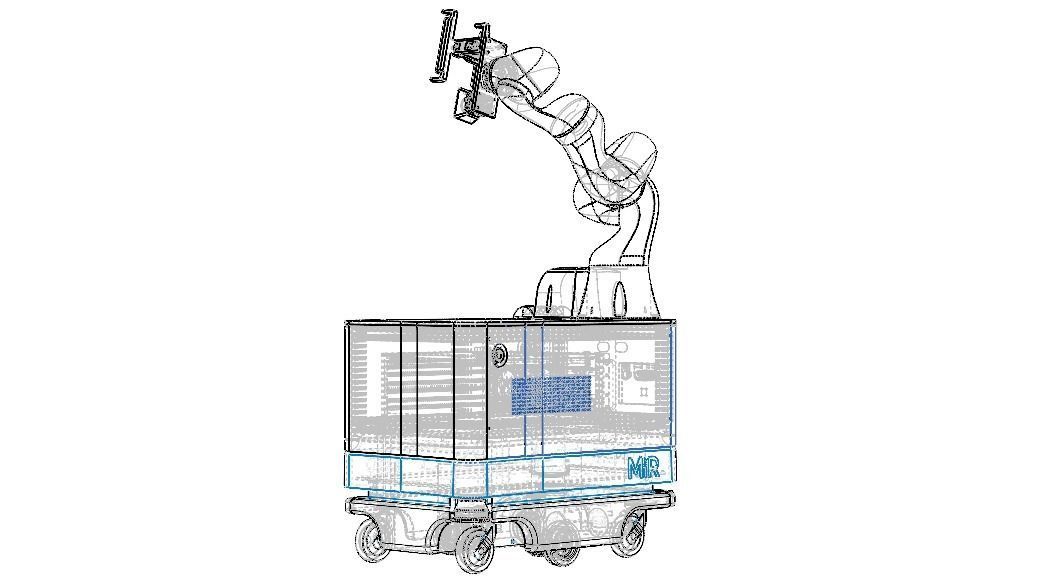 MiR Enclosed KUKA Robot Mount 3D model rigged | CGTrader
