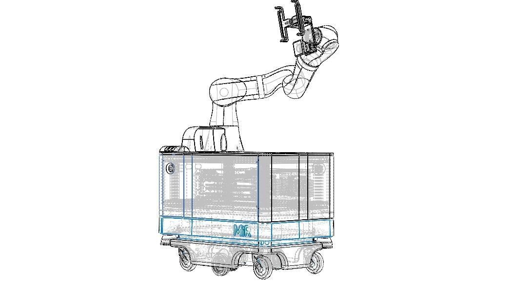 MiR Enclosed KUKA Robot Mount 3D model rigged | CGTrader